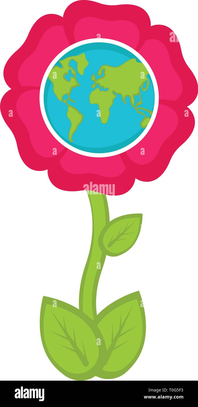 The world of a flower Stock Vector Images - Alamy