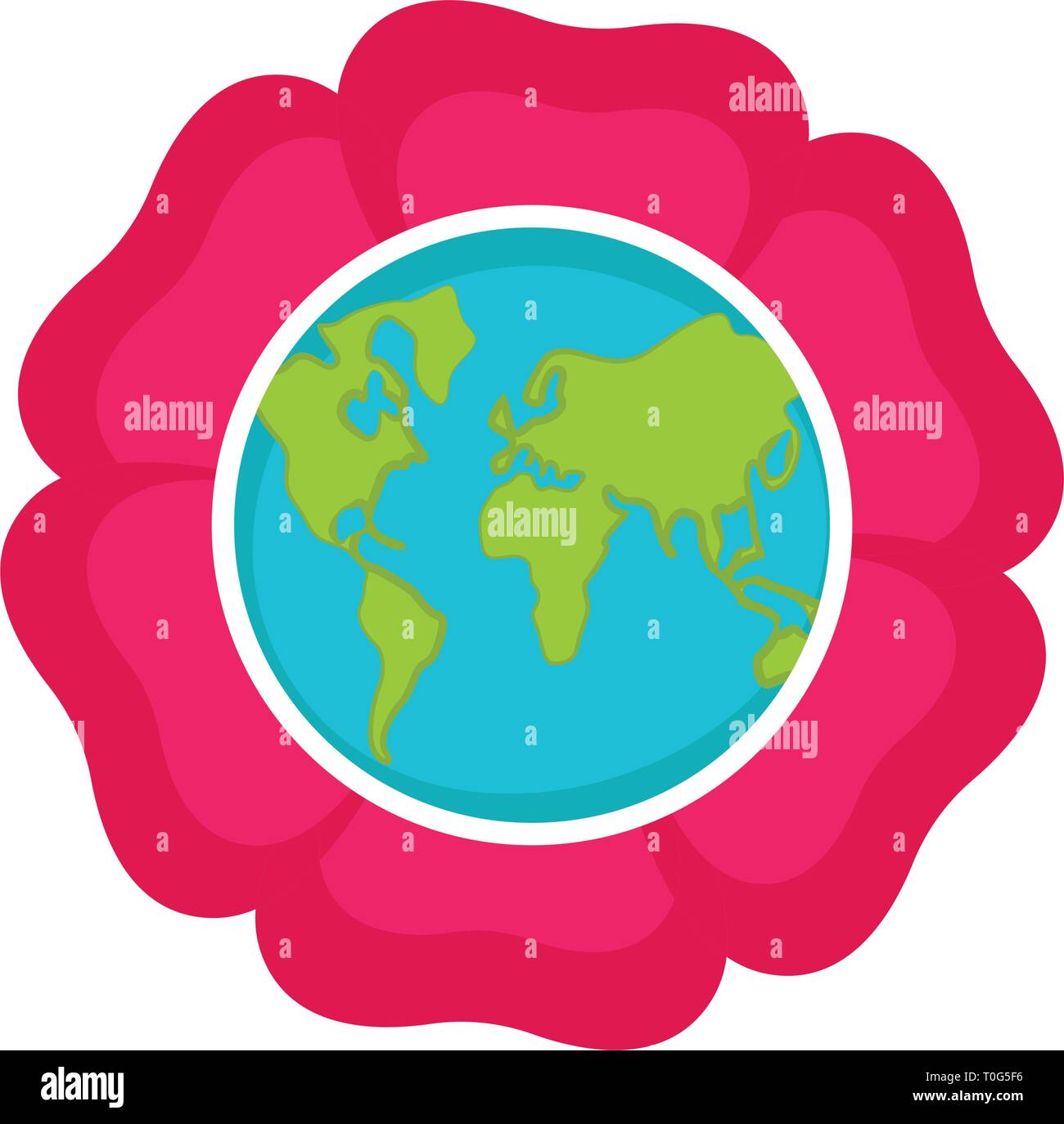 The world of a flower Stock Vector Images - Alamy