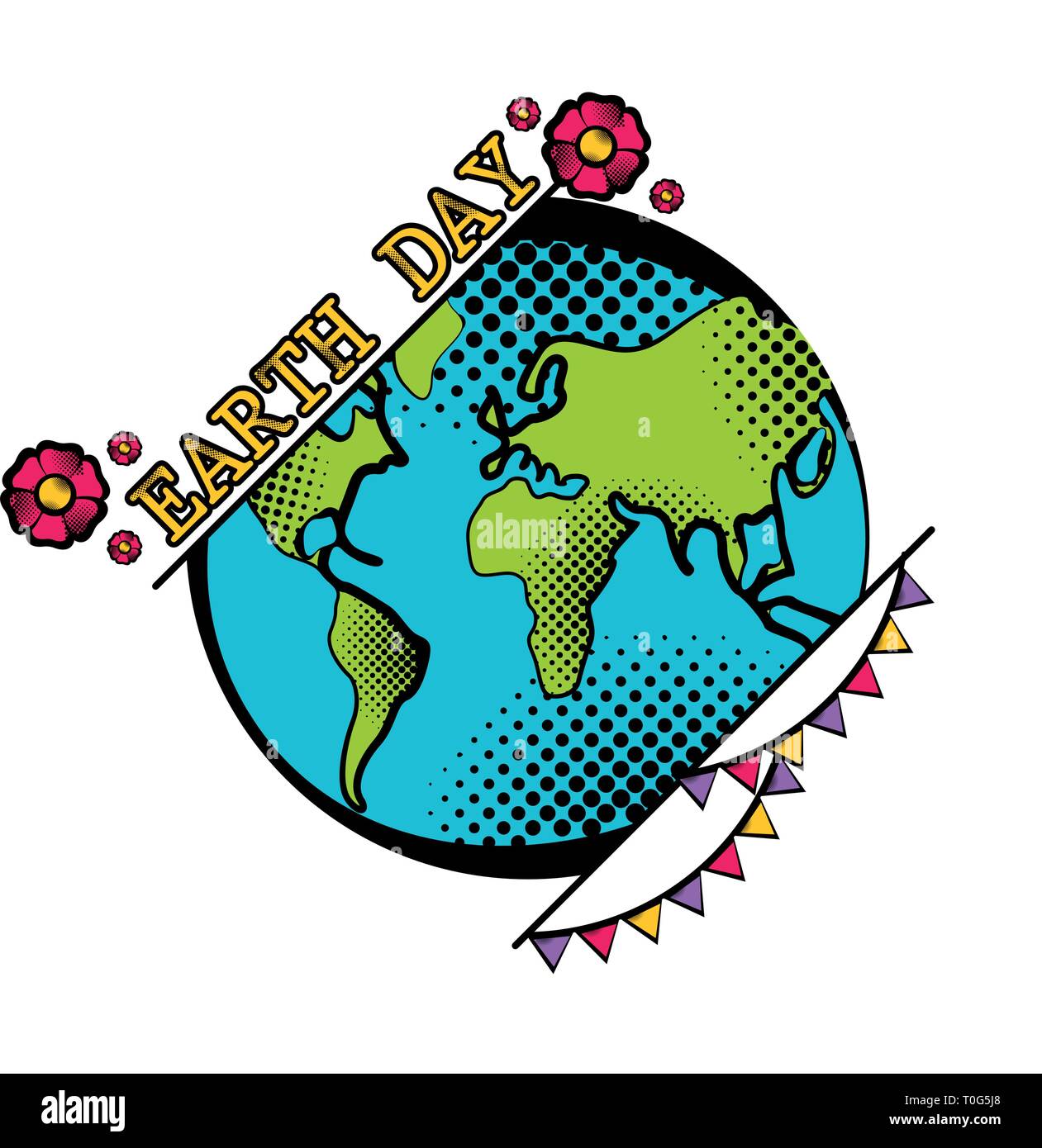 Sketch of planet Earth with text Stock Vector Image & Art - Alamy