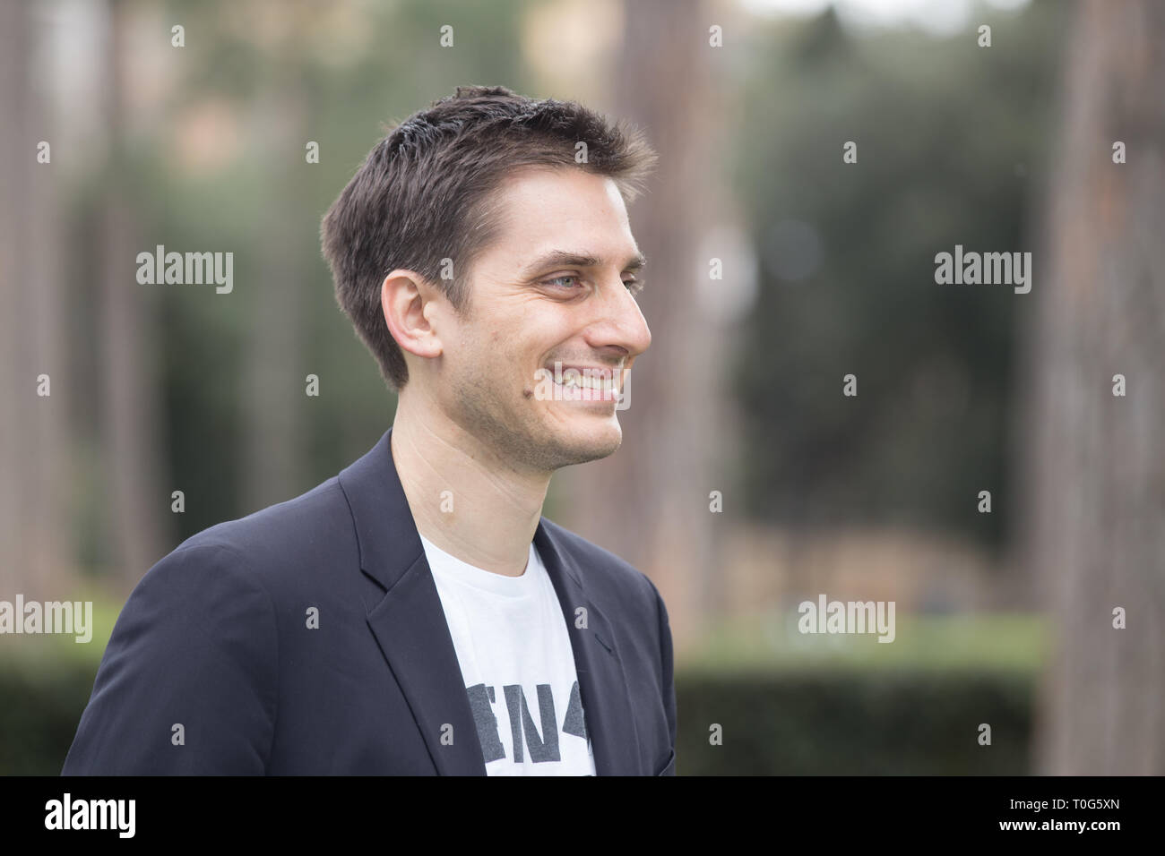 Roma, Italy. 19th Mar, 2019. Luca Marinelli Photocall of the Italian ...