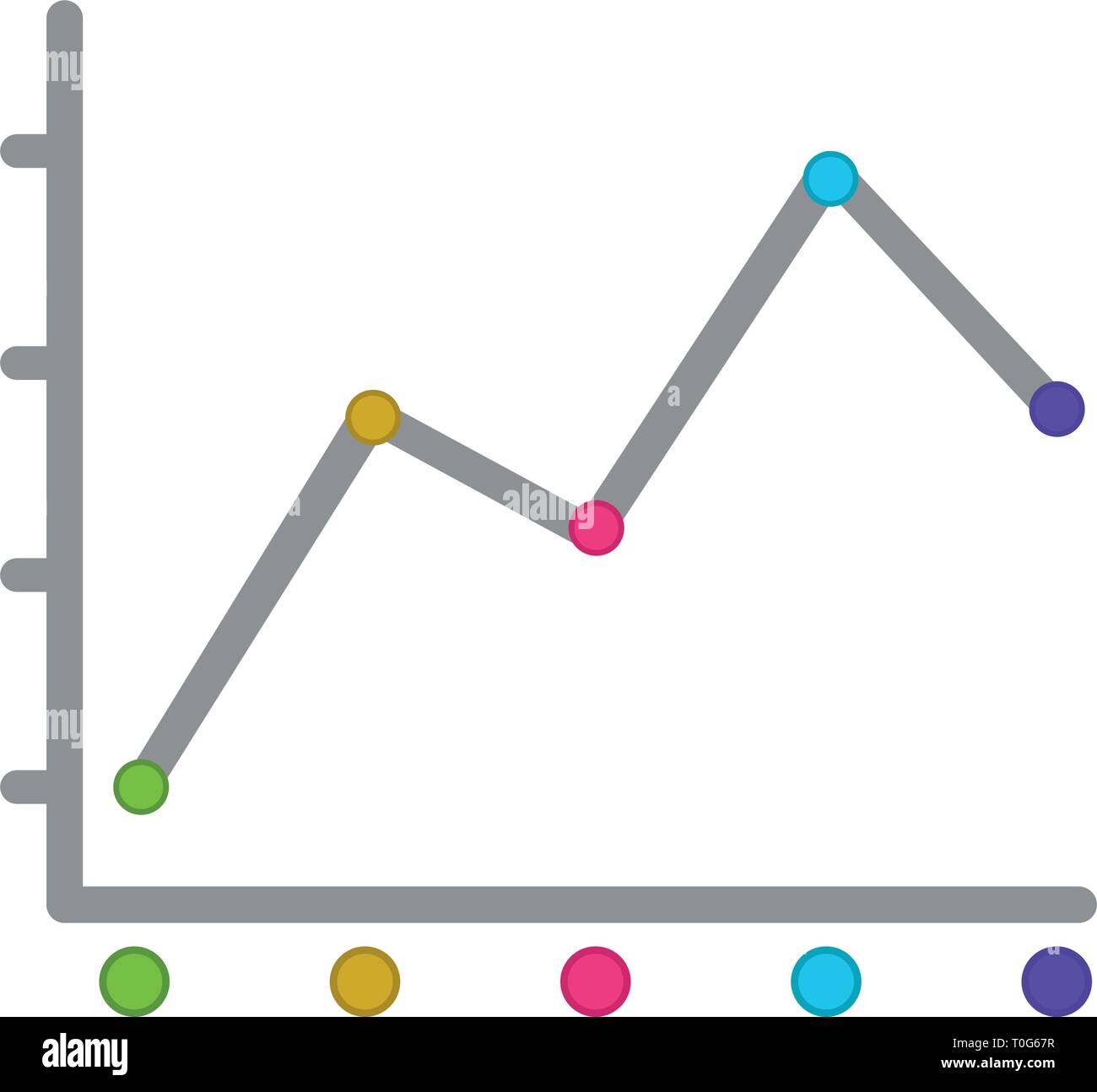 Isolated business data graph Stock Vector Image & Art - Alamy