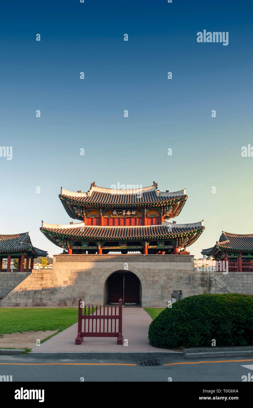 Pungnammun Gate, south gate of city wall of Jeonju remaining from ...