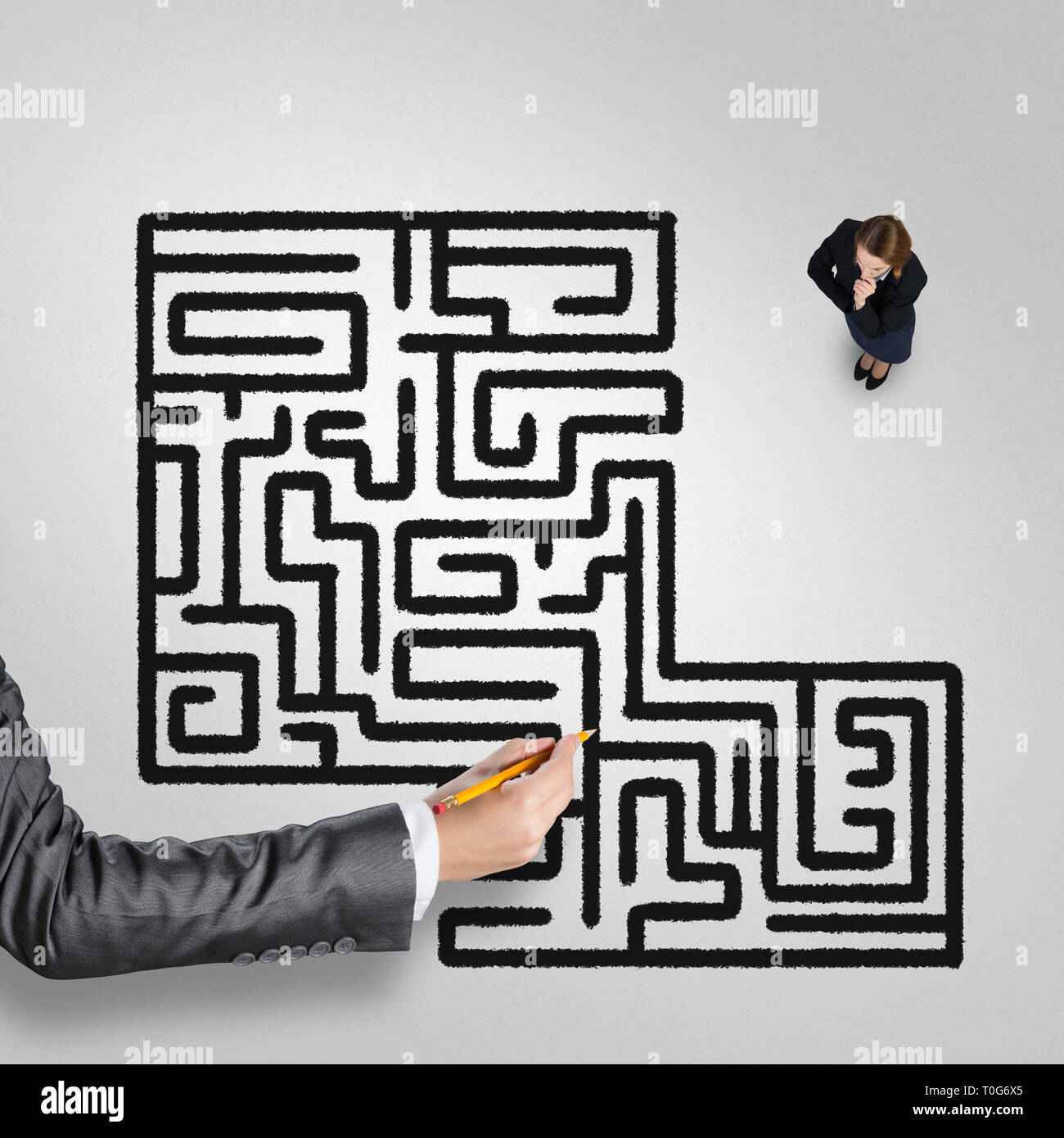 Finding right problem solution Stock Photo - Alamy