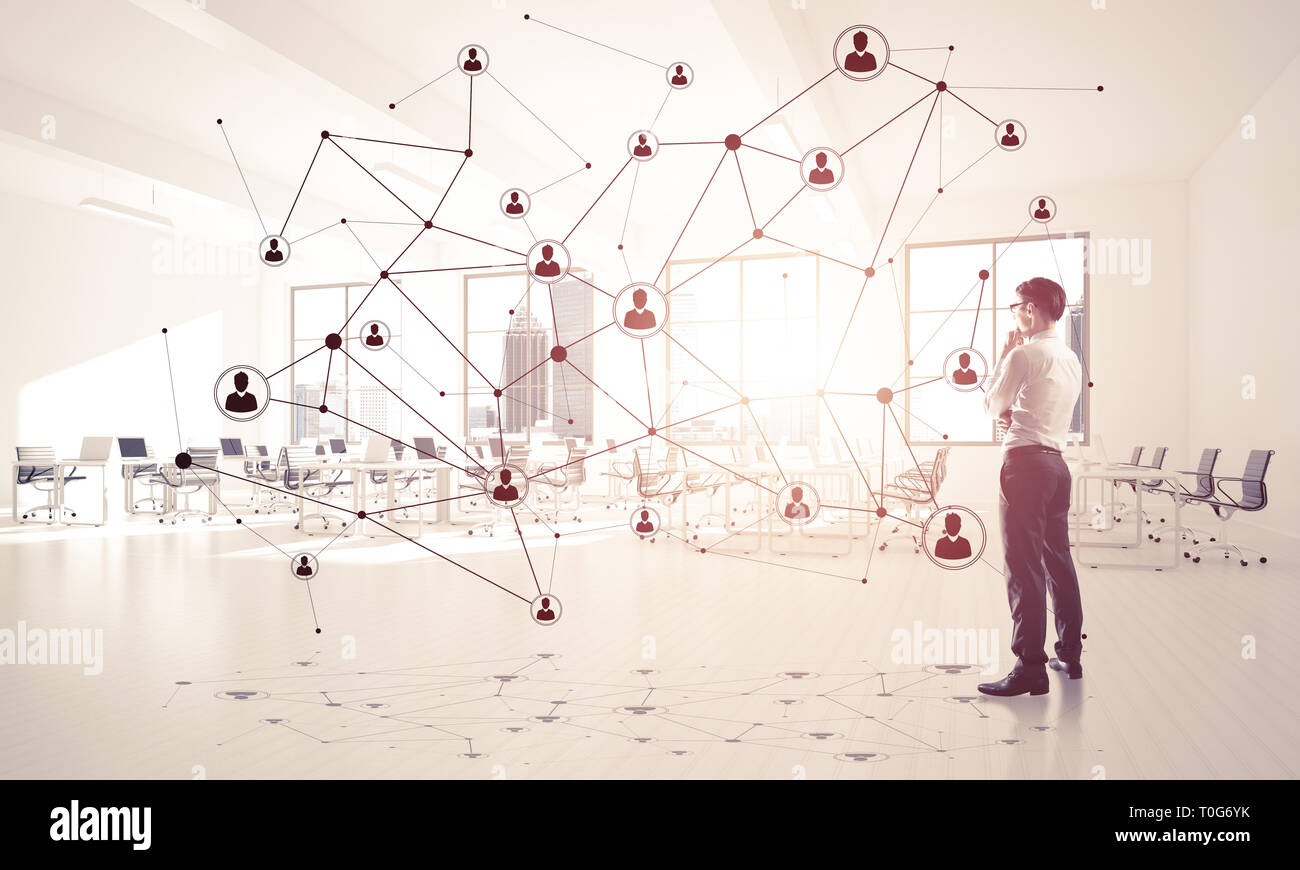 Networking and social communication concept as effective point for ...