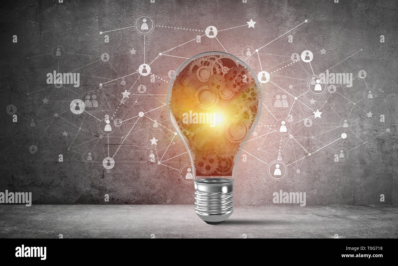 Concept of lightbulb as symbol of new idea Stock Photo - Alamy