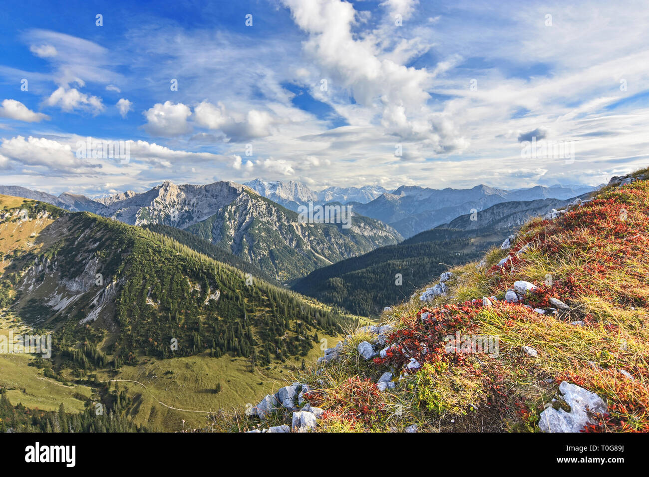 Alpine landscape with mountains hi-res stock photography and images - Alamy