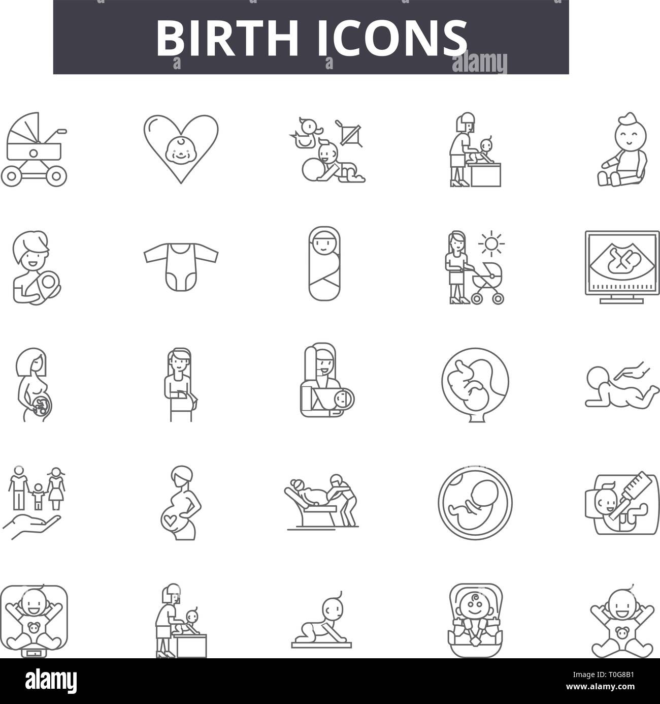 Woman Giving Birth Bed Stock Vector Images - Alamy