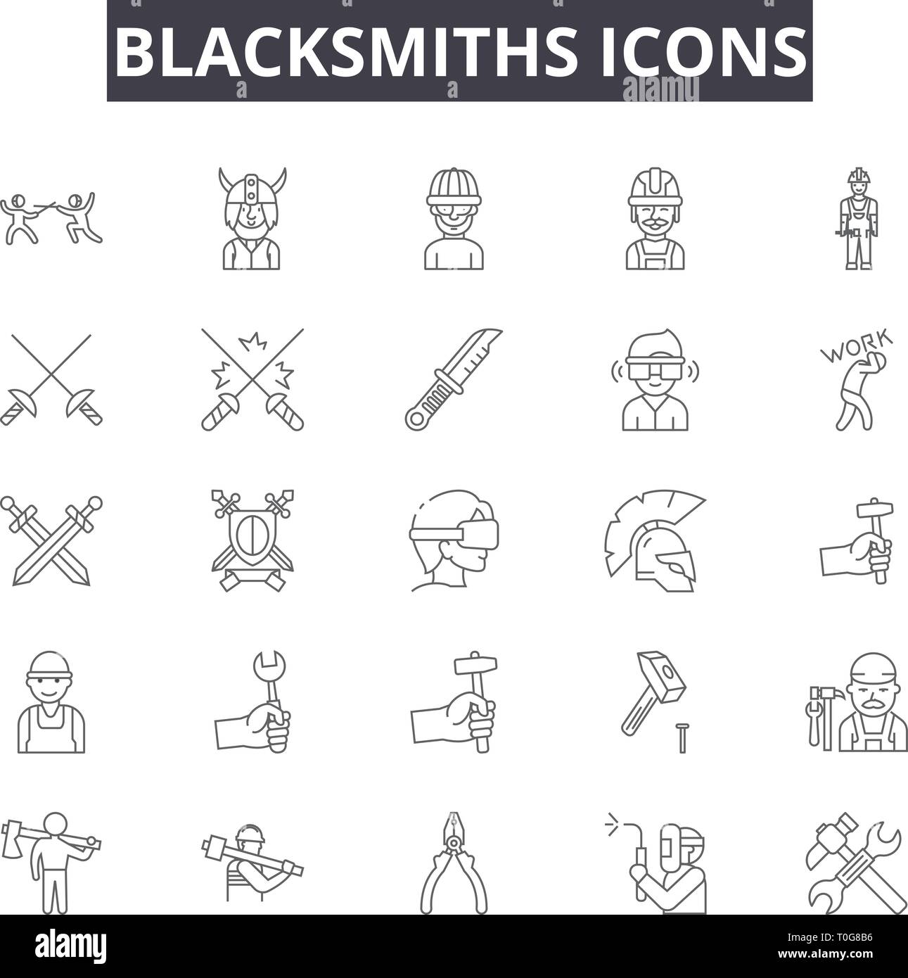 Blacksmith's forge Stock Vector Images - Alamy