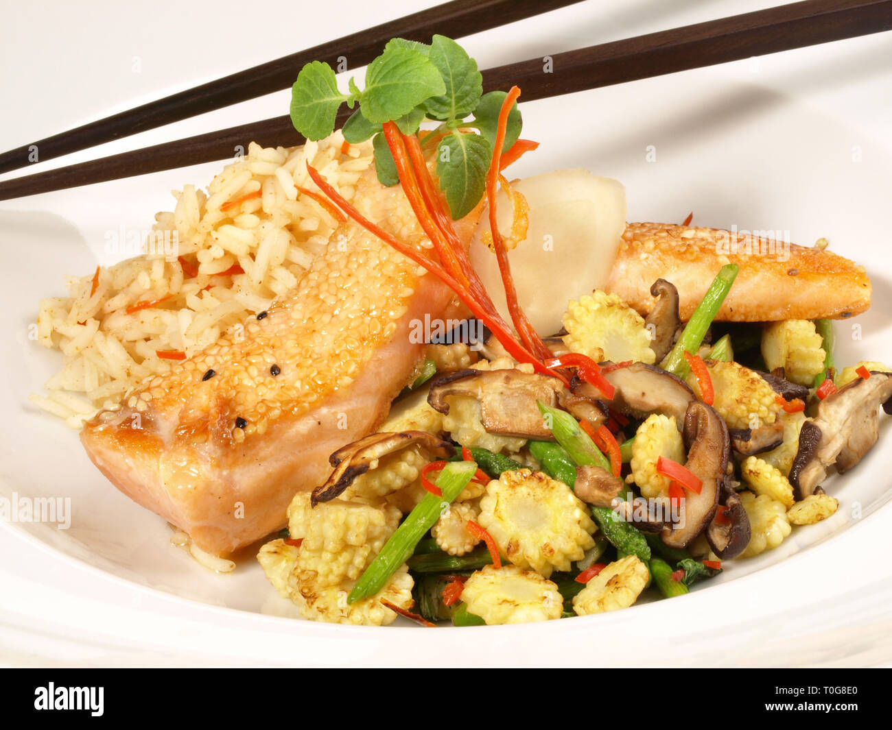 Fish wild rice hi-res stock photography and images - Alamy