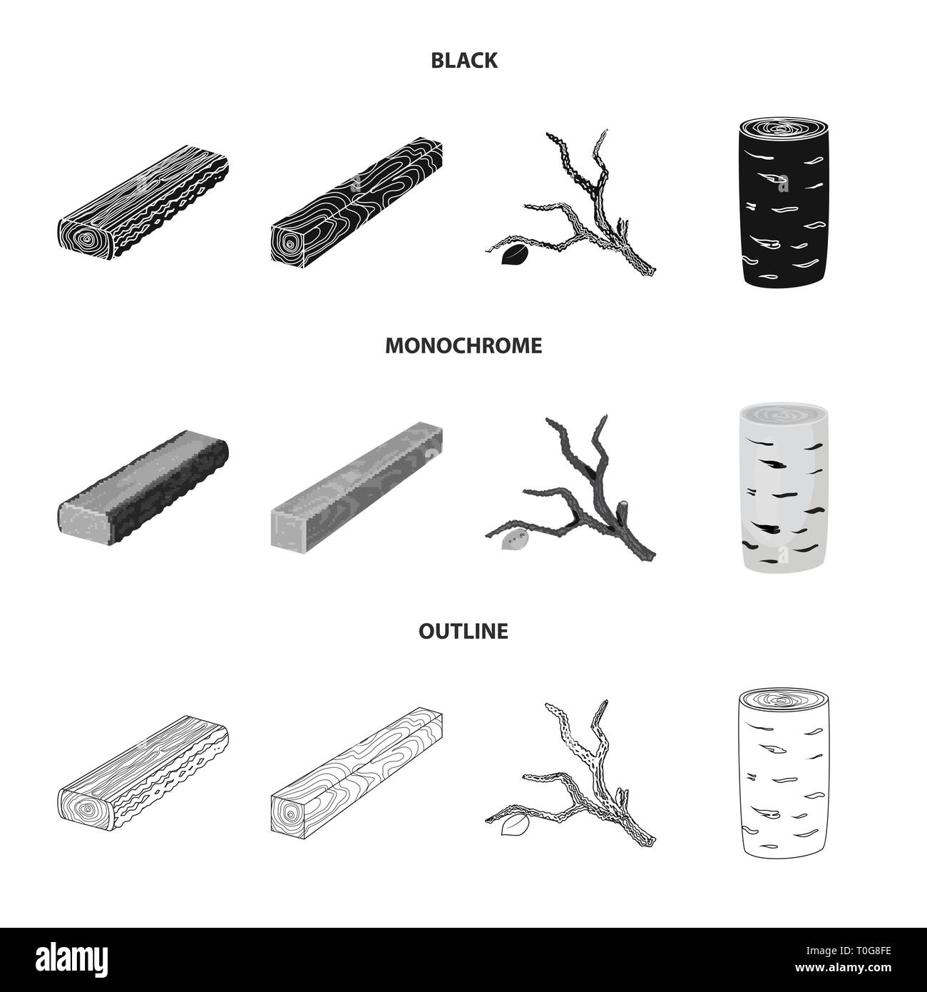 Timber deck lumber piece Black and White Stock Photos & Images - Alamy