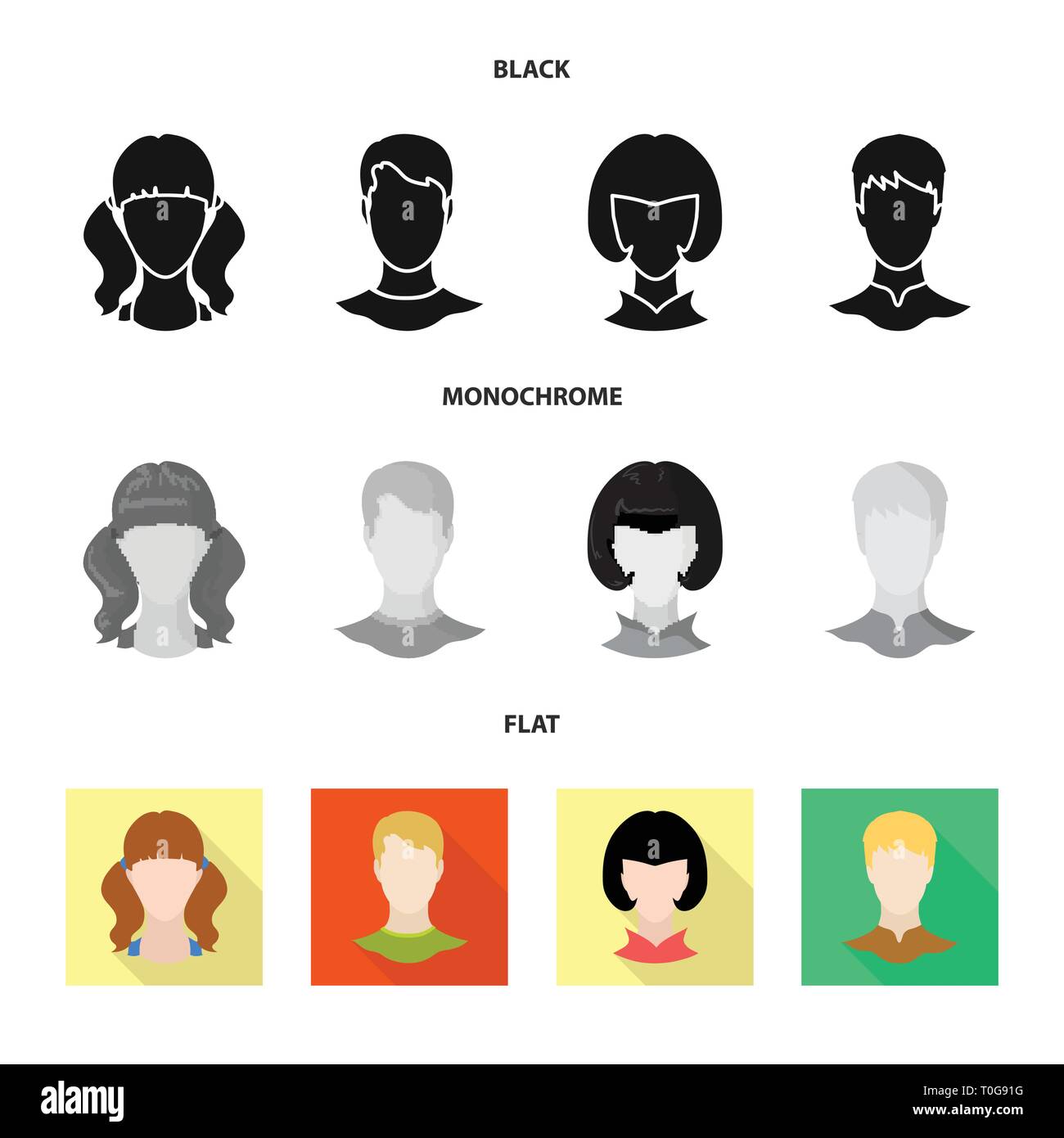 Vector illustration of professional and photo logo. Set of professional ...