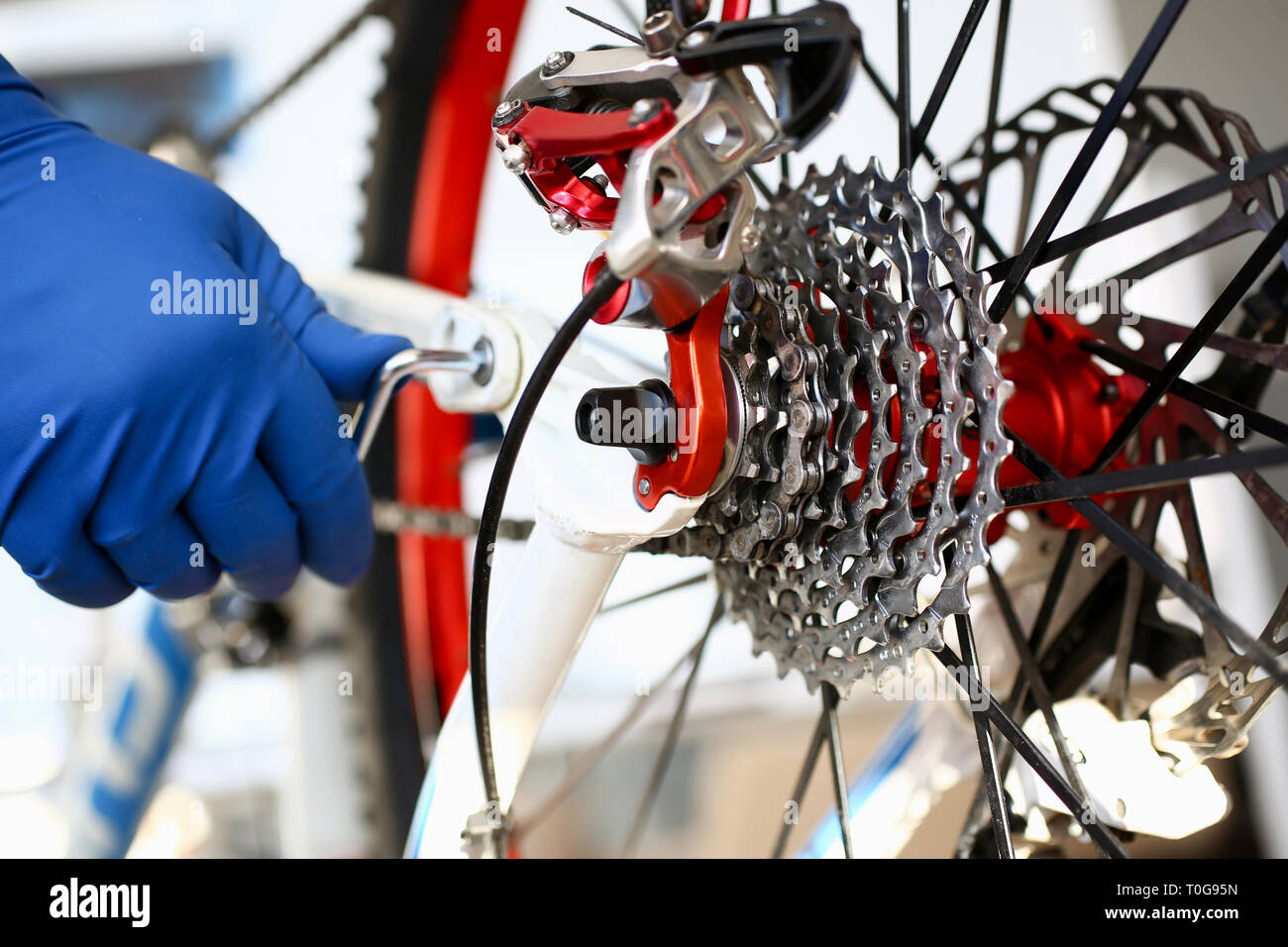 Blue Bicycle Repair Station High Resolution Stock Photography and ...
