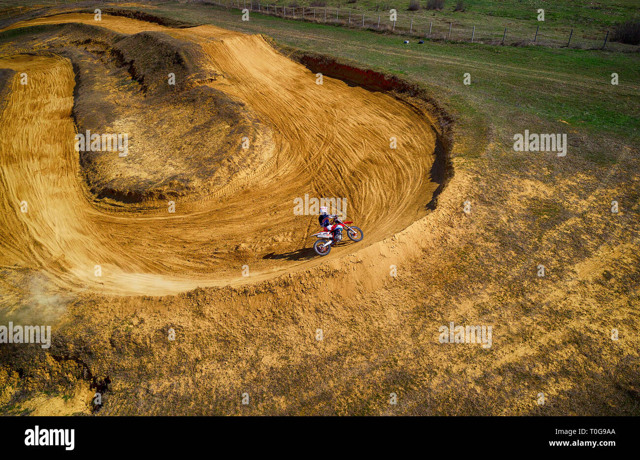 Racing track bird eye view hi-res stock photography and images - Alamy
