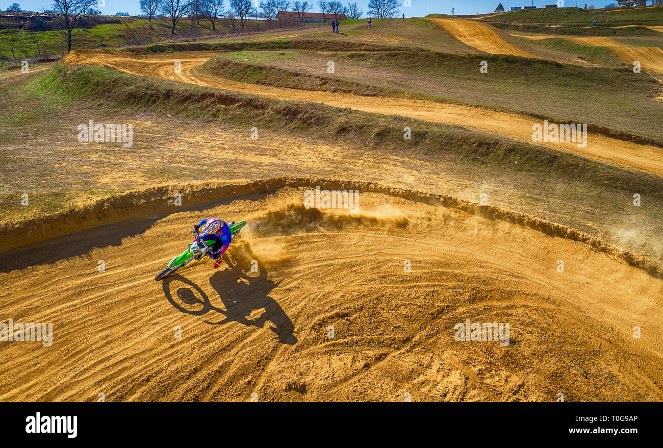 Racing track bird eye view hi-res stock photography and images - Alamy