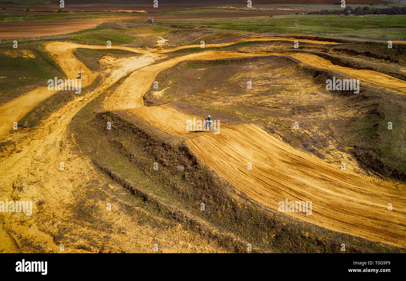 Top down motocross track hi-res stock photography and images - Alamy