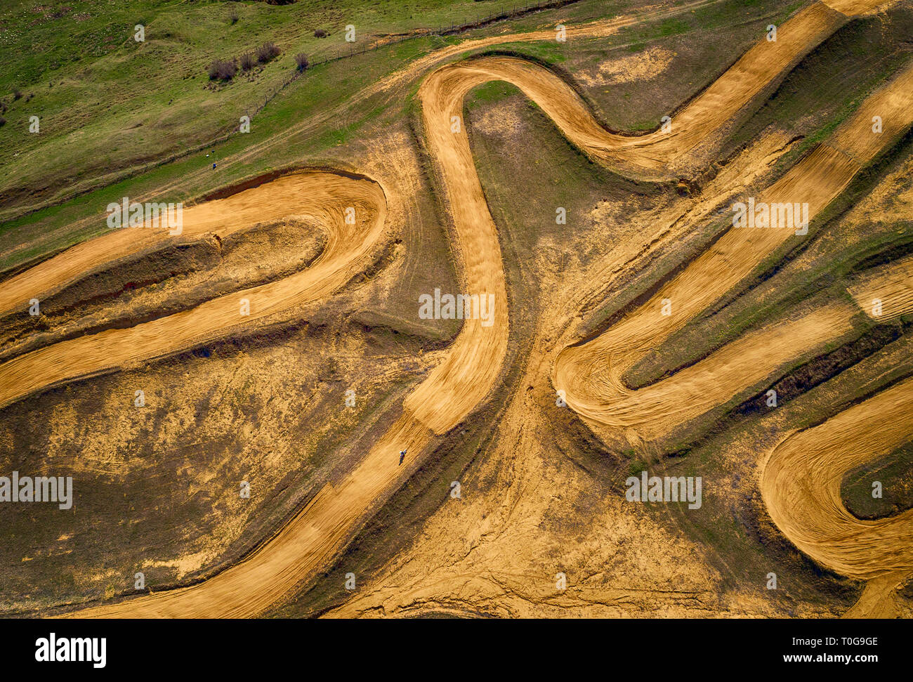 Racing track bird eye view hi-res stock photography and images - Alamy