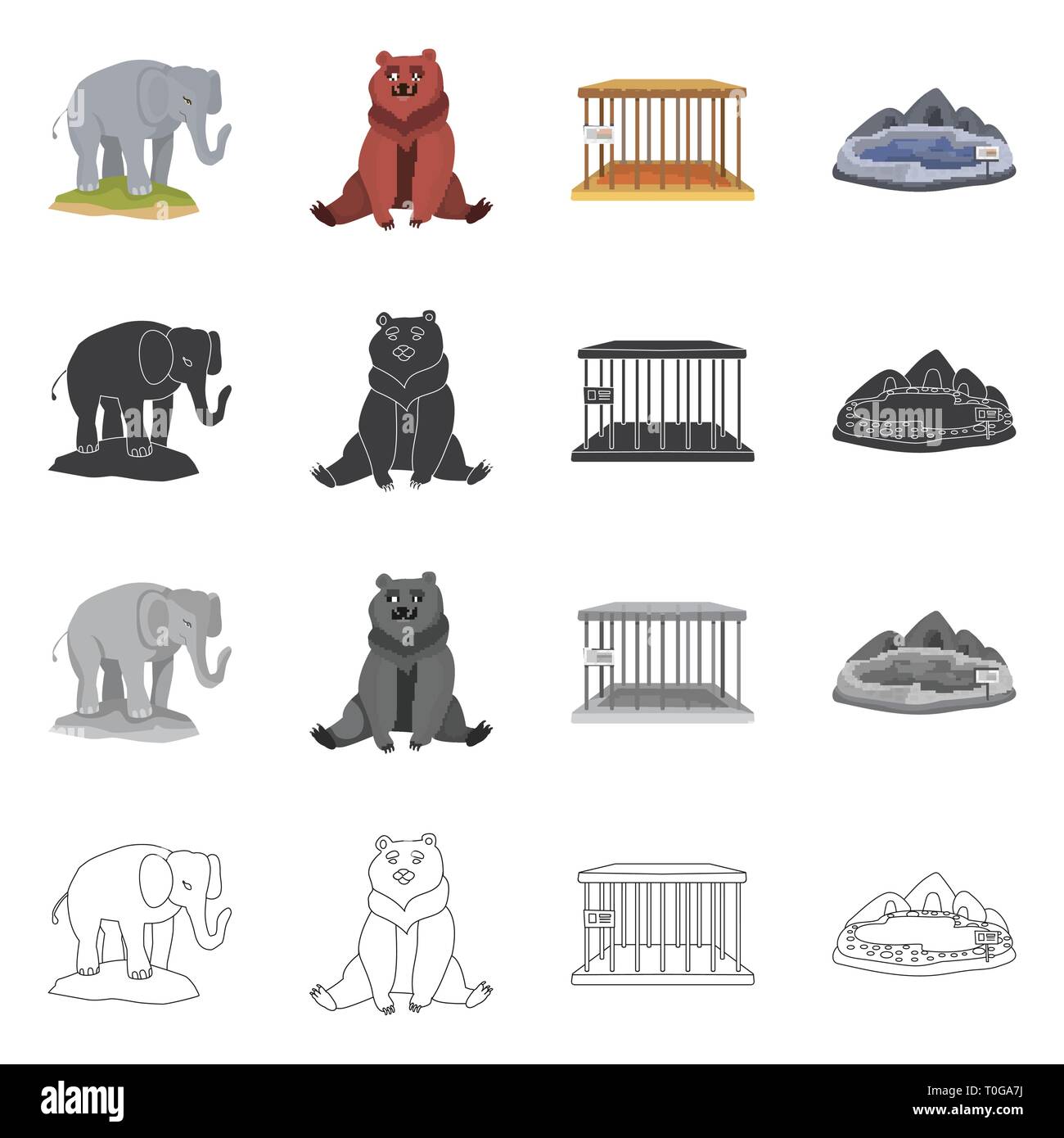 Elephant Swimming Drawing