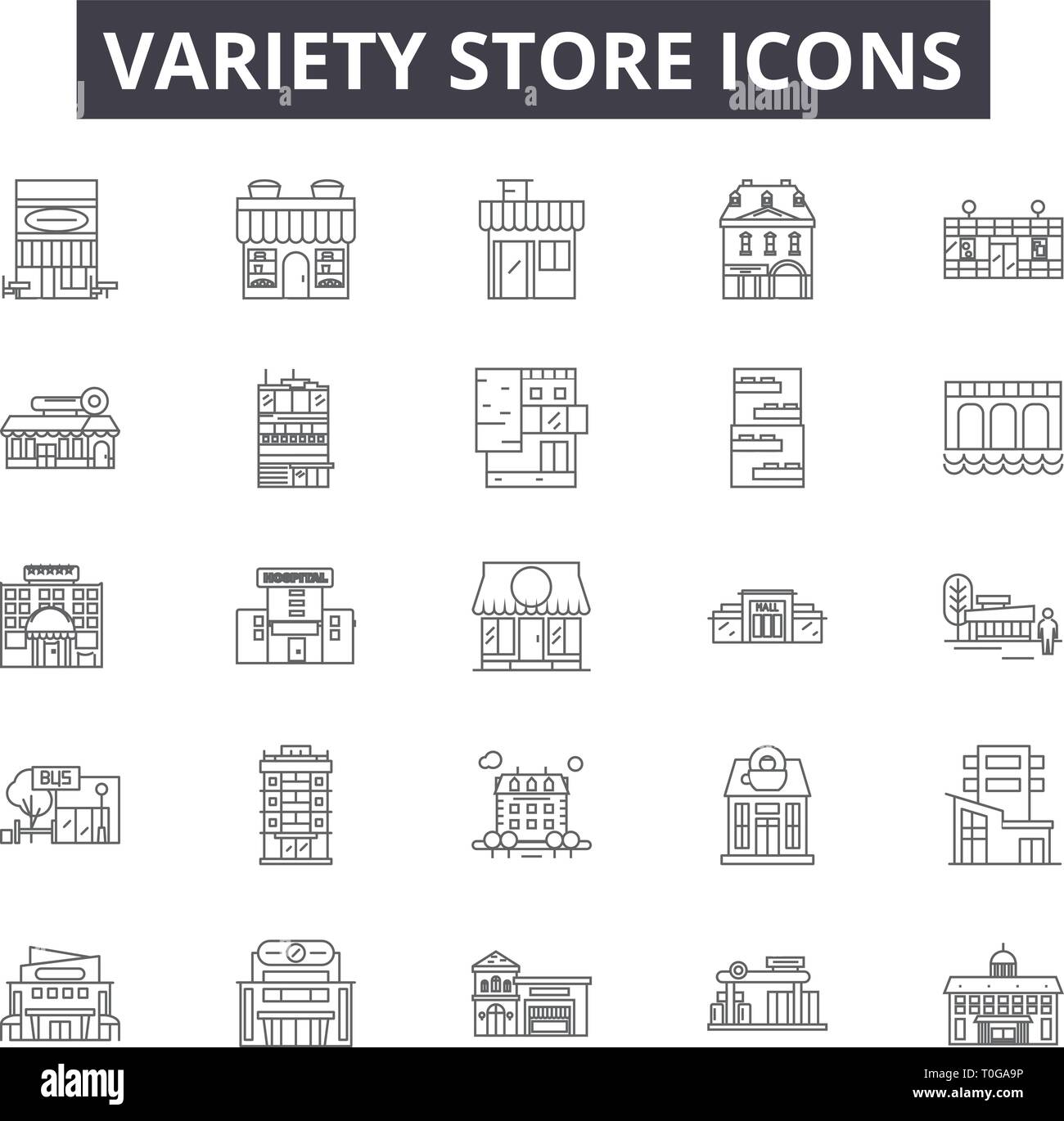 Food signs aisle Stock Vector Images - Alamy