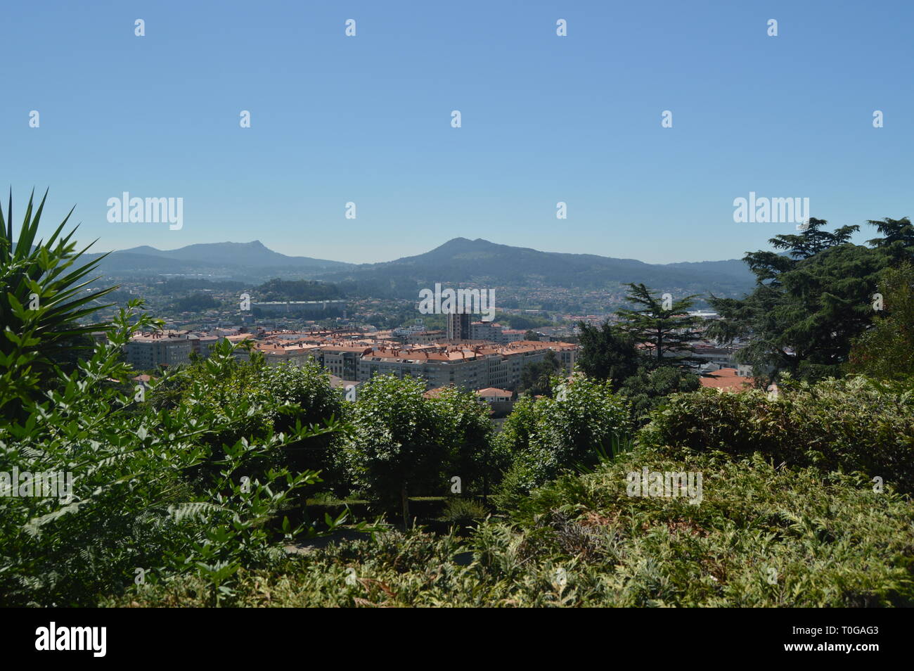 Views Of The City Of Vigo From El Monte Del Castro. Nature ...