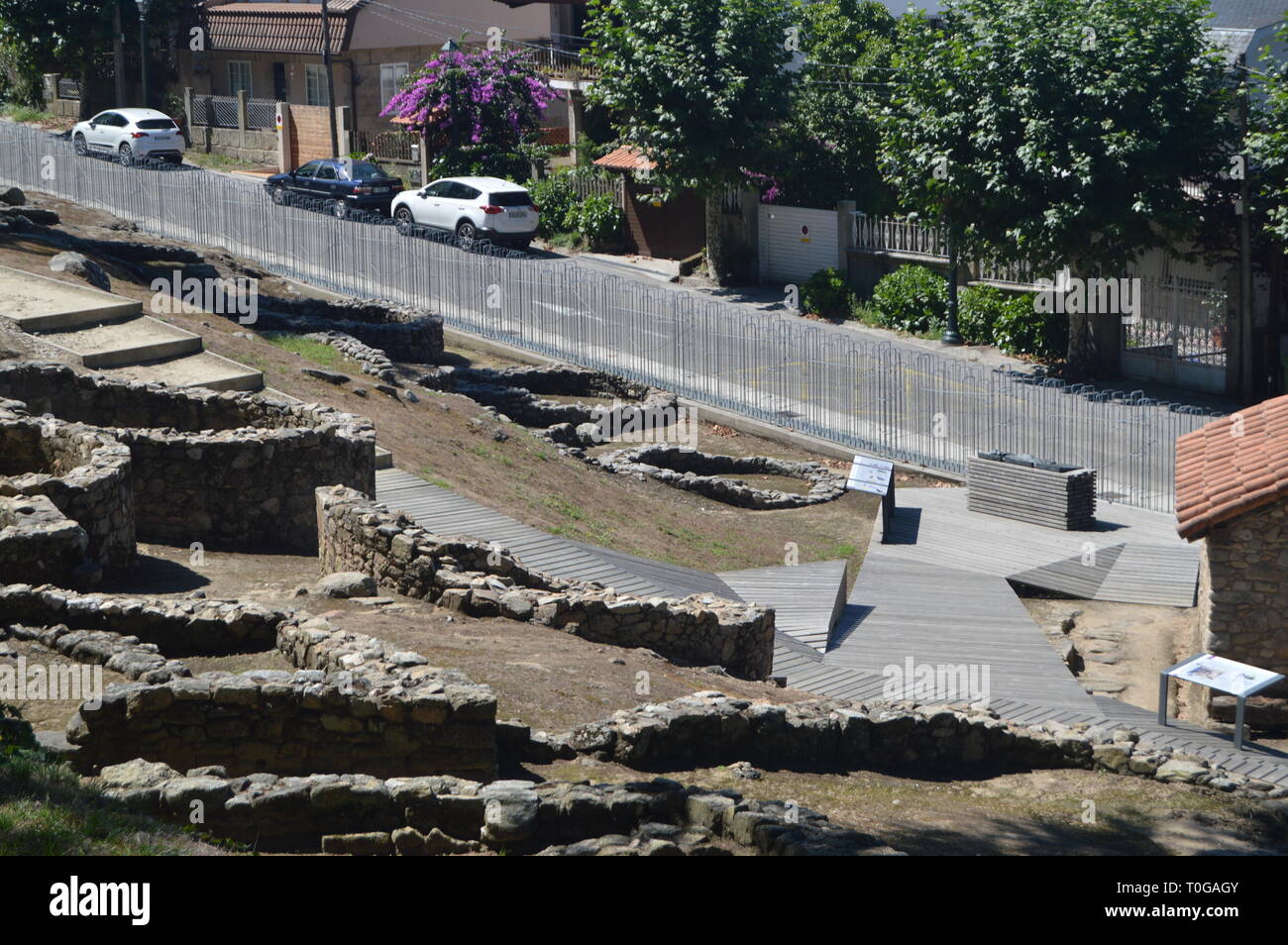 Celtic Castro Very Well Preserved In The Mountain Of Castro In Vigo ...