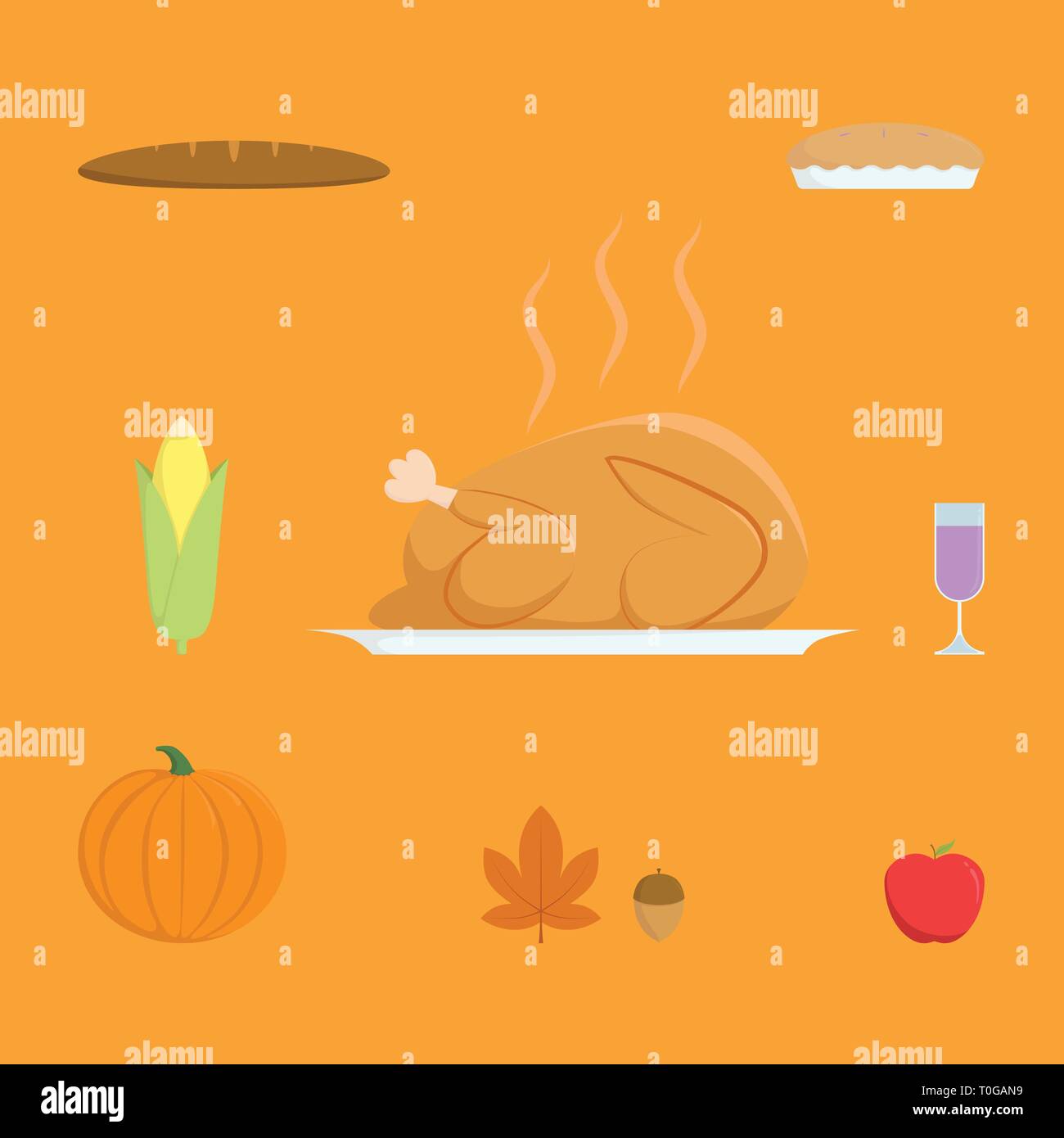 Give thanks lettering happy Stock Vector Images - Alamy