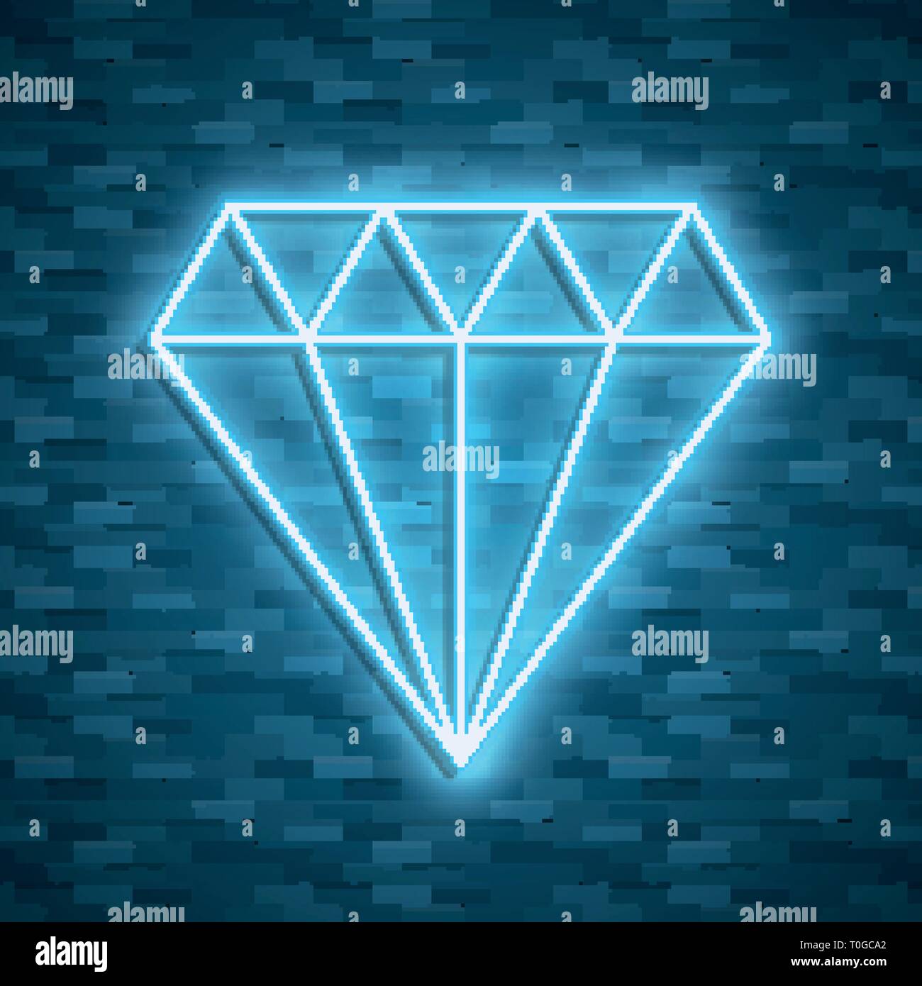 Vector black diamond icon hi-res stock photography and images - Alamy
