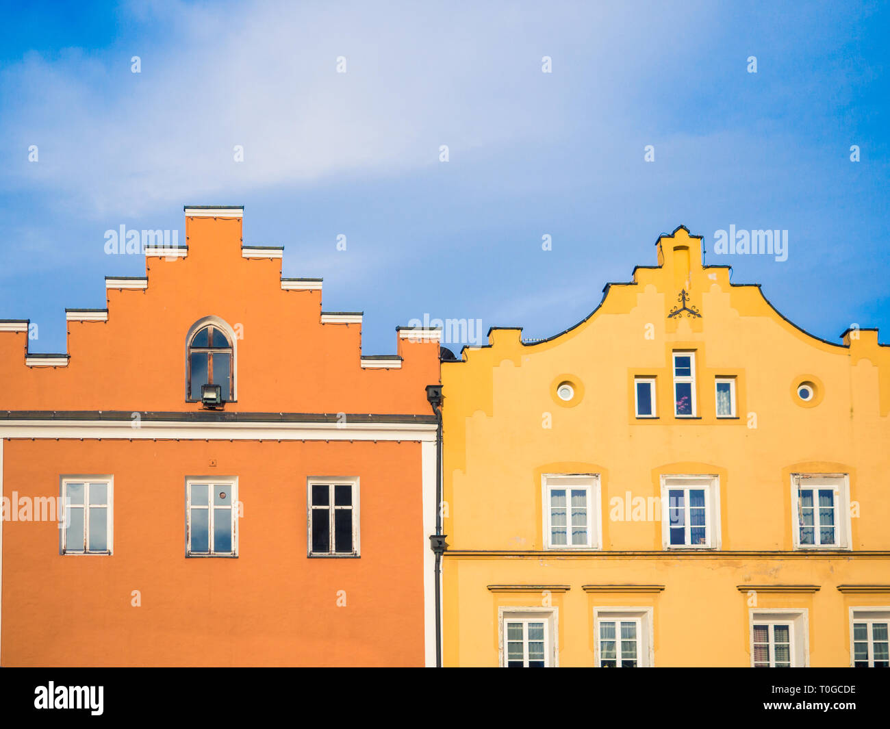 The unique Gothic-Baroque architecture of the buildings of Vipiteno ...