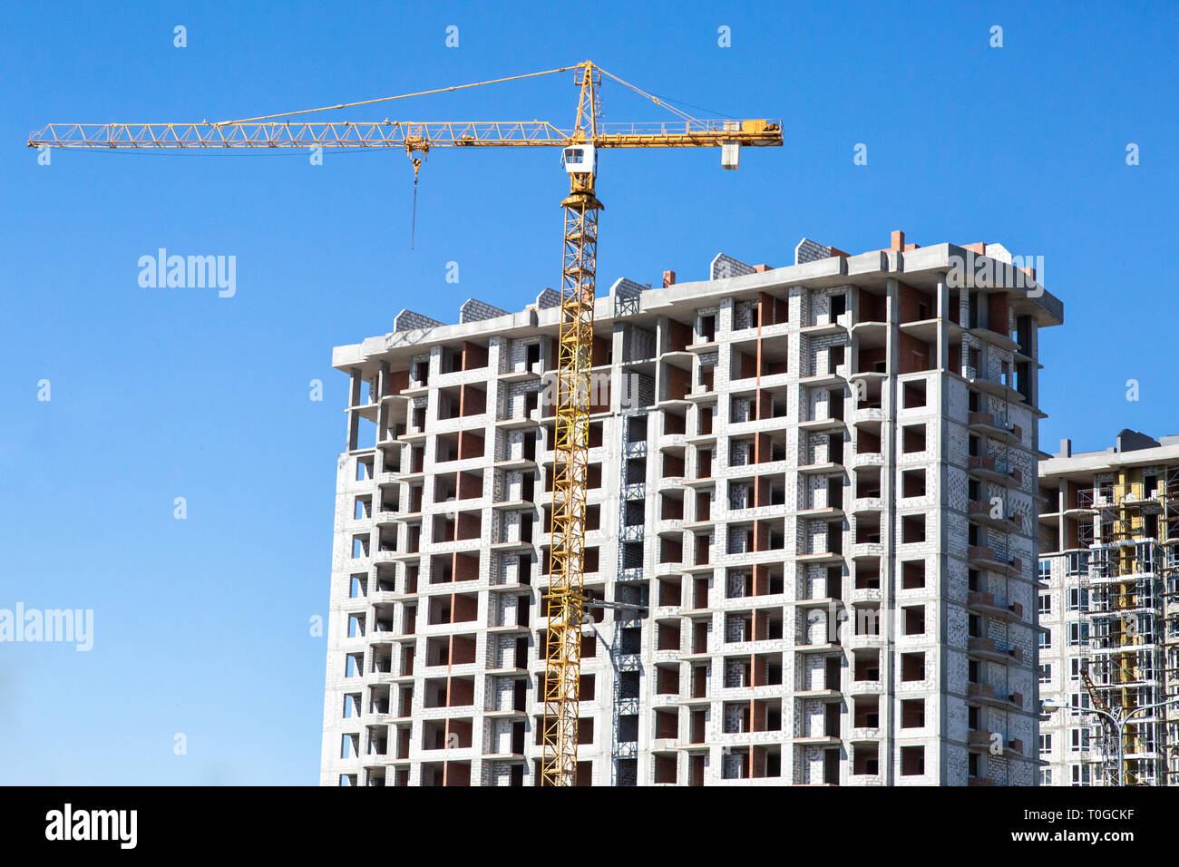 Apartment building construction site Stock Photo - Alamy