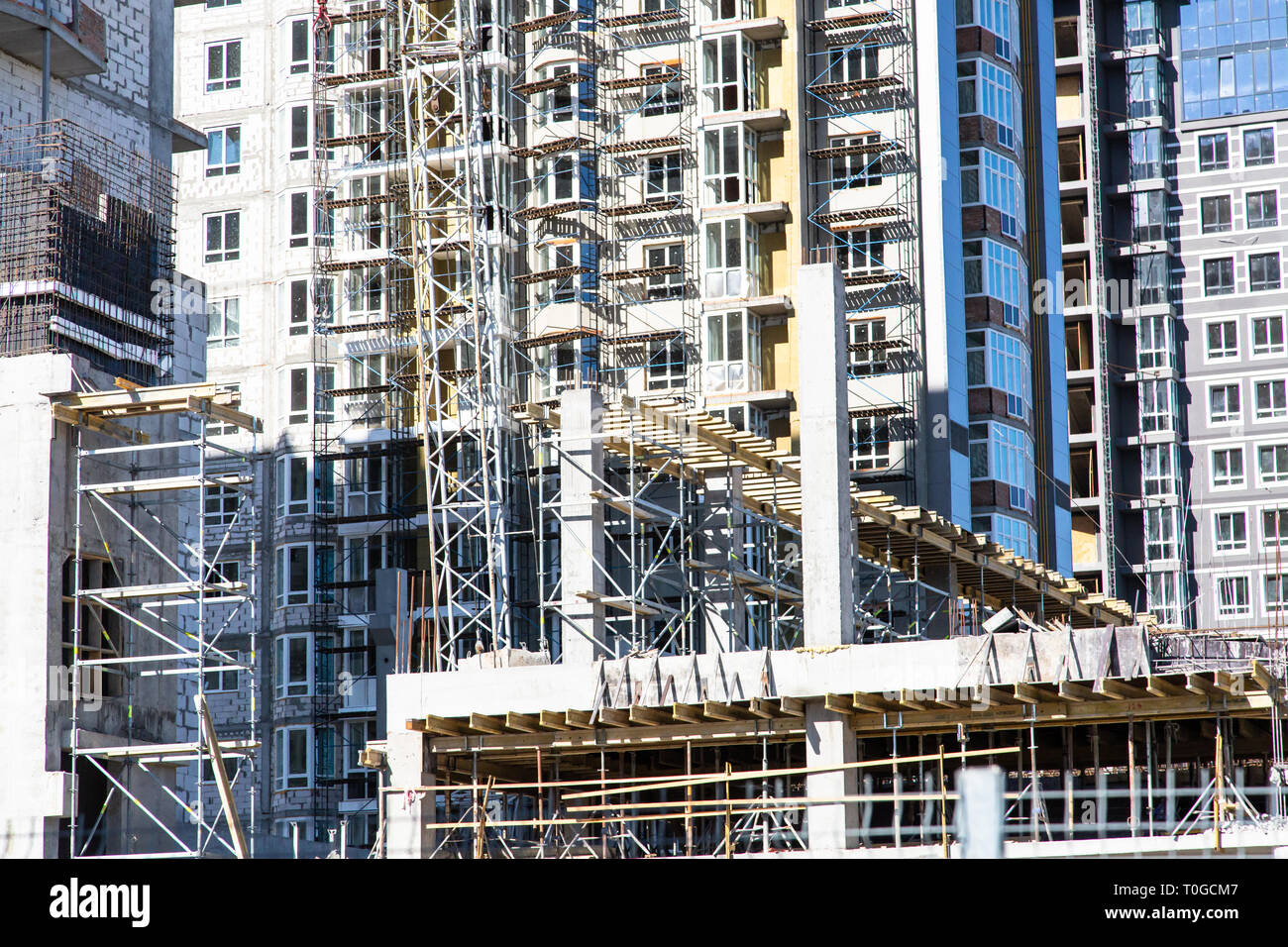 Multistorey building construction Stock Photo - Alamy