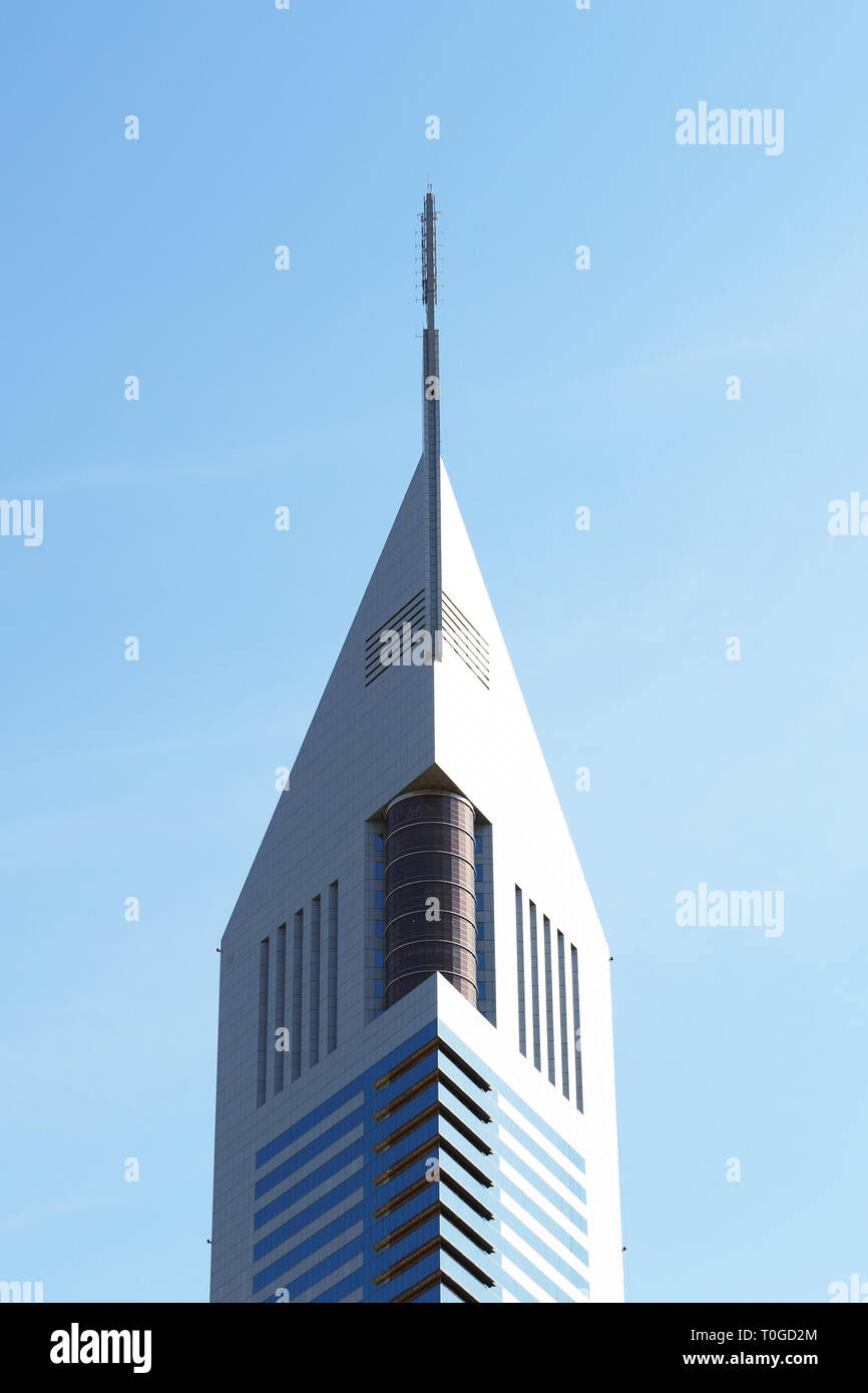 DUBAI, UAE - NOVEMBER 19: The Emirates Towers skyscrapers on November ...