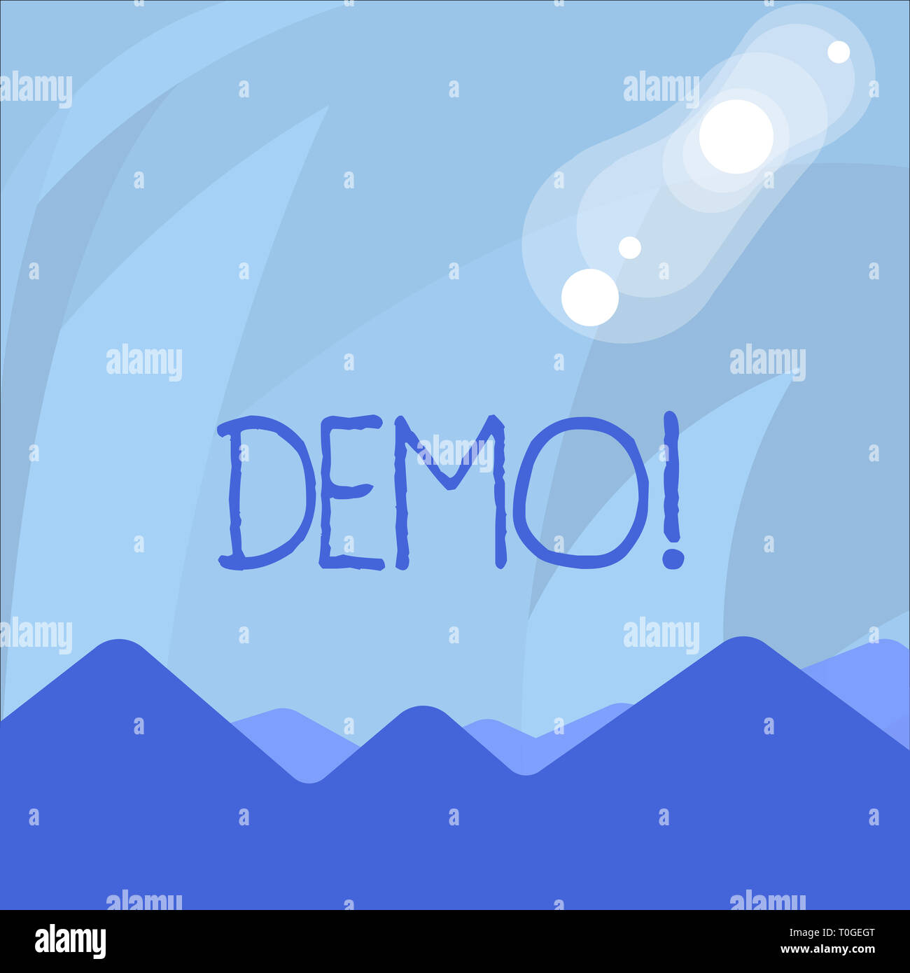 Conceptual hand writing showing Demo. Concept meaning Trial Beta ...