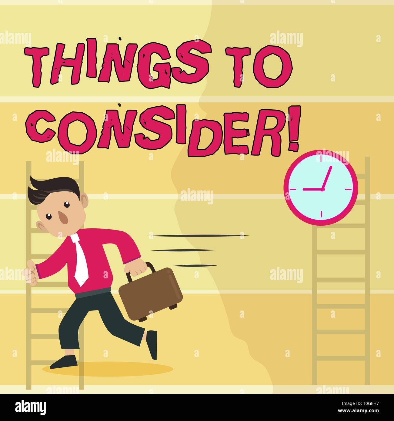 Writing note showing Things To Consider. Business concept for think ...