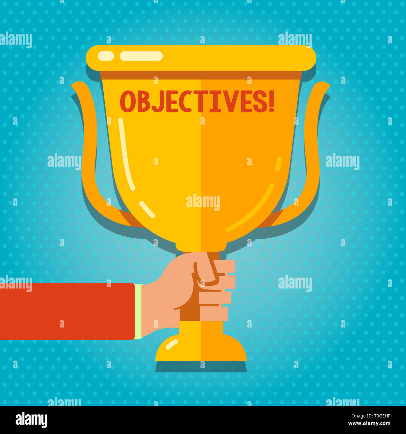 Word writing text Objectives. Business photo showcasing Goals planned ...