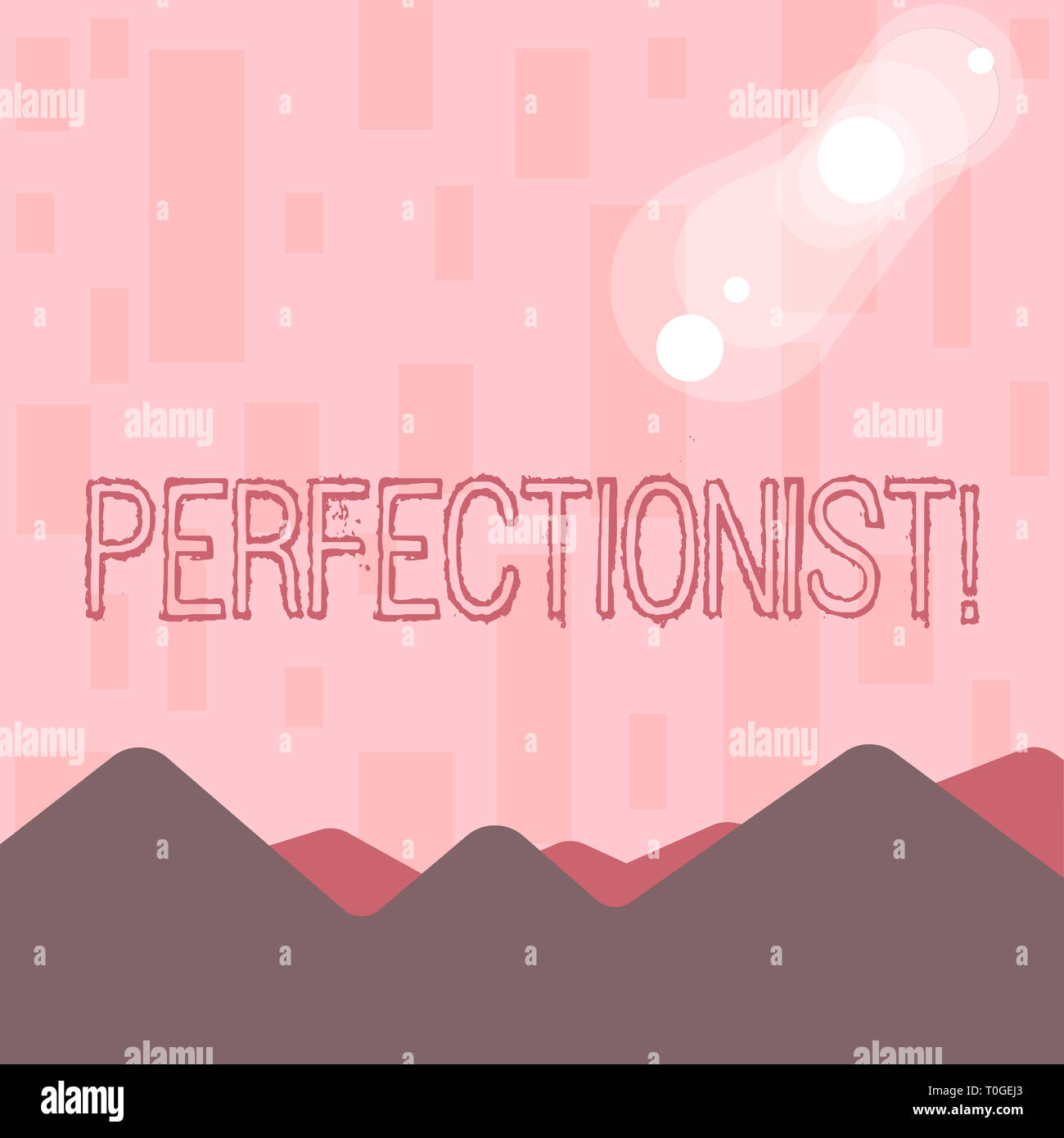 Writing note showing Perfectionist. Business concept for Person who ...