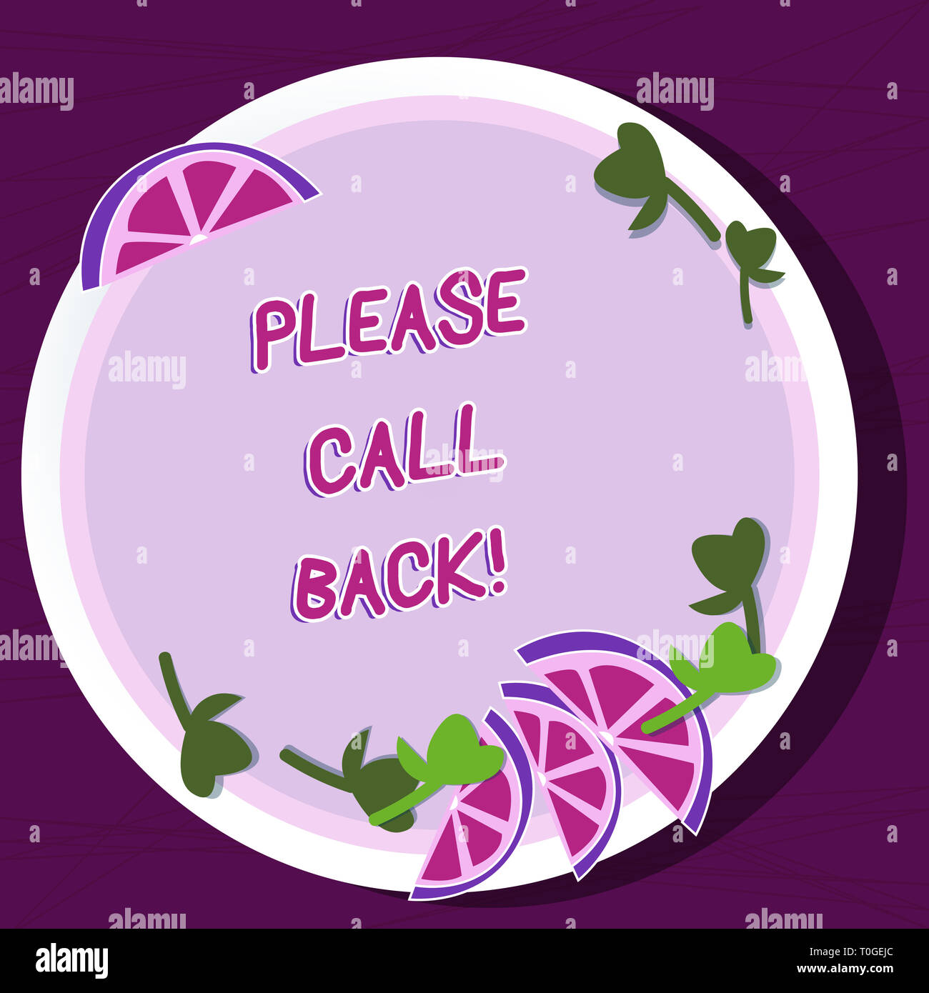 Please call again hi-res stock photography and images - Alamy