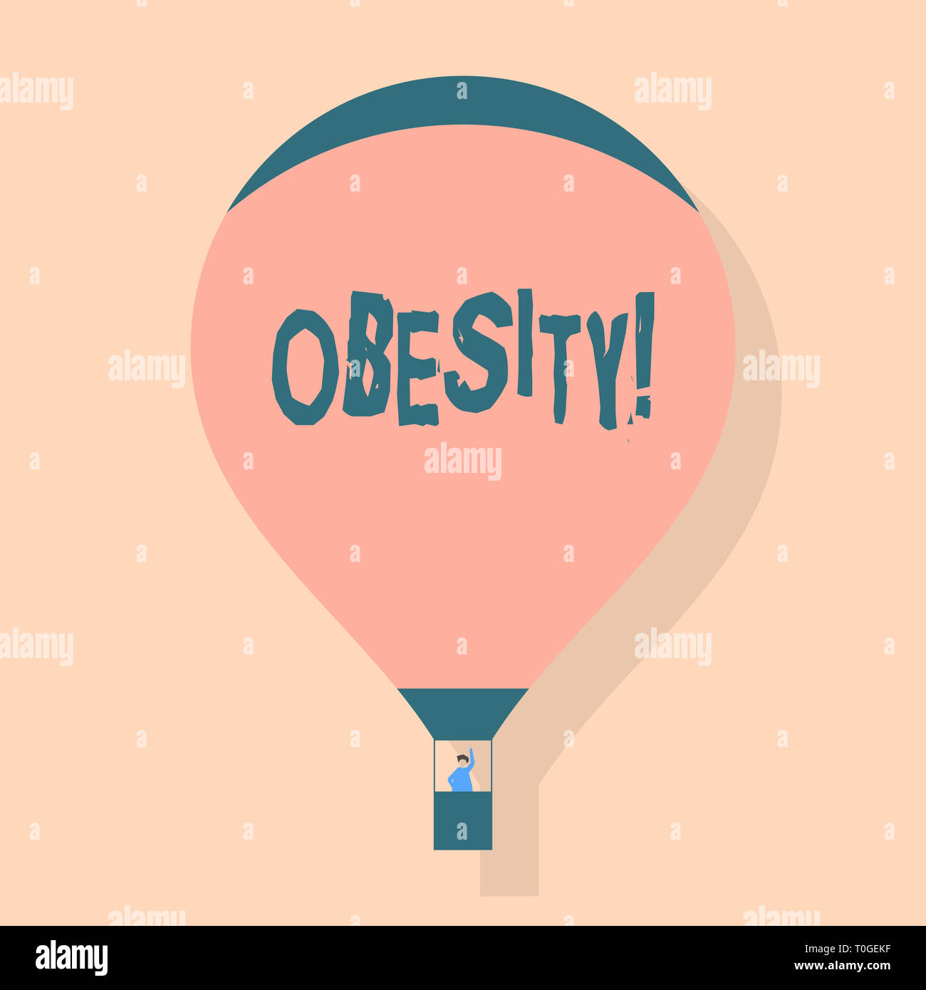 Writing note showing Obesity. Business concept for Medical condition ...