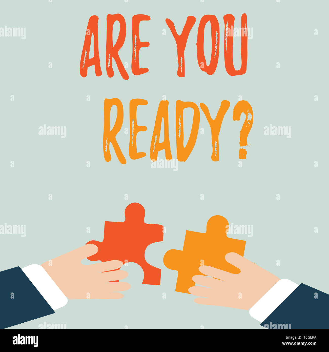 Handwriting text Are You Ready Question. Conceptual photo used telling ...