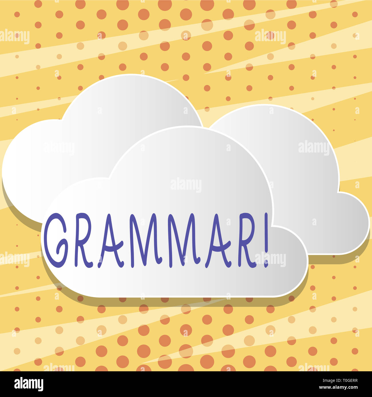 Text sign showing Grammar. Business photo showcasing System and ...