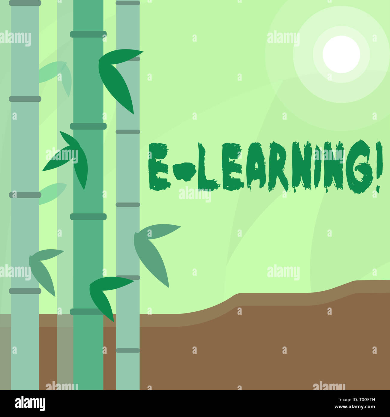 Conceptual hand writing showing E Learning. Concept meaning Education by the internet Distant ...