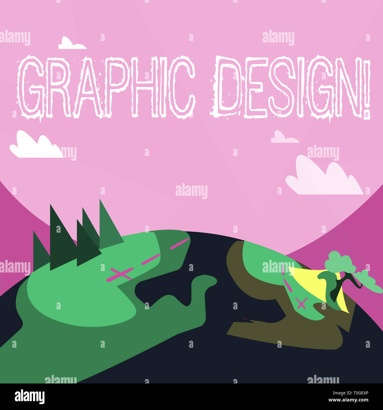 Handwriting text Graphic Design. Conceptual photo Art of combining Text ...