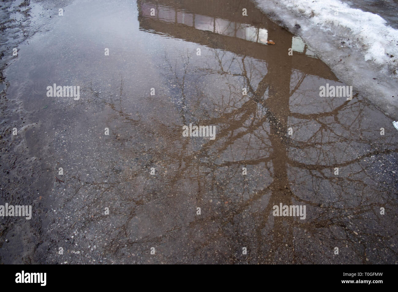 Puddles reflection urban hi-res stock photography and images - Alamy