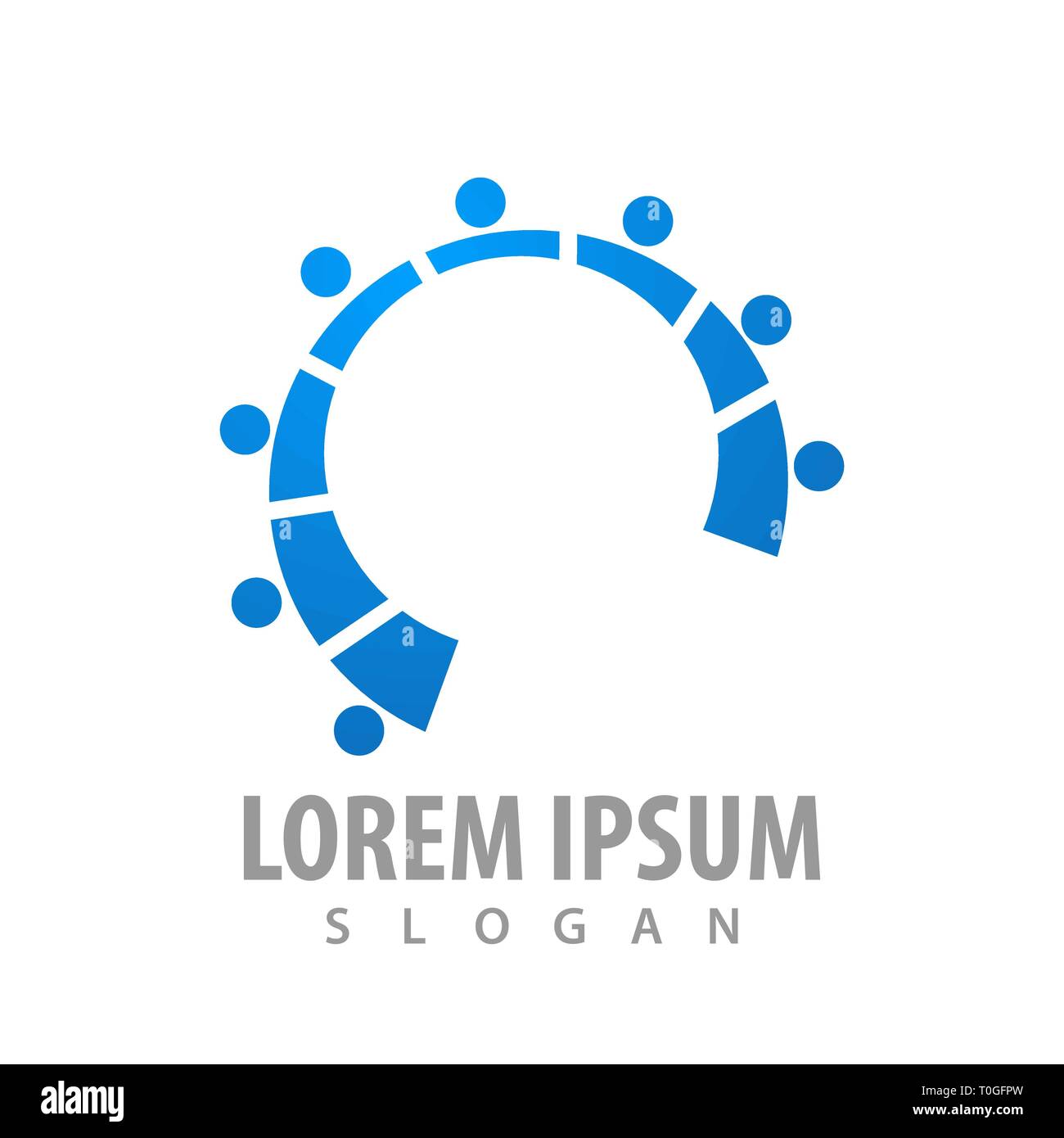 Rotate human connect concept design. Symbol graphic template element ...