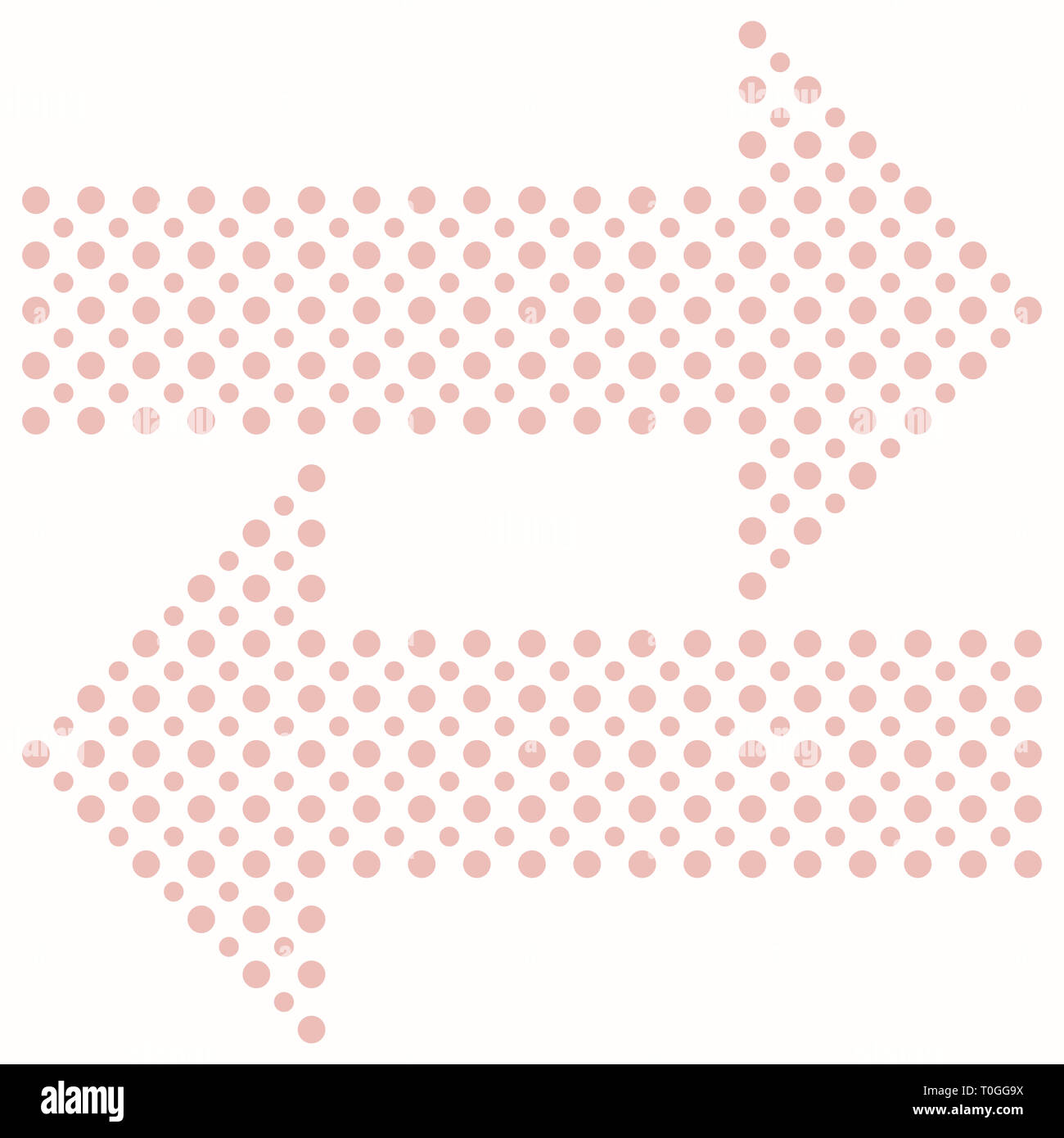 Dotted arrows hi-res stock photography and images - Alamy