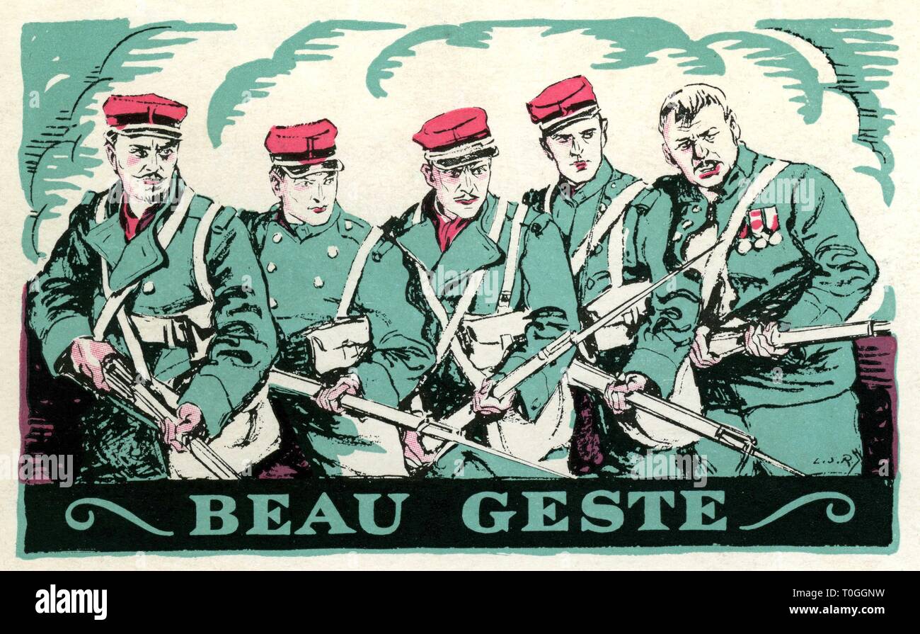 Ronald Colman BEAU GESTE 1926 Silent movie Neil Hamilton Ralph Forbes ...