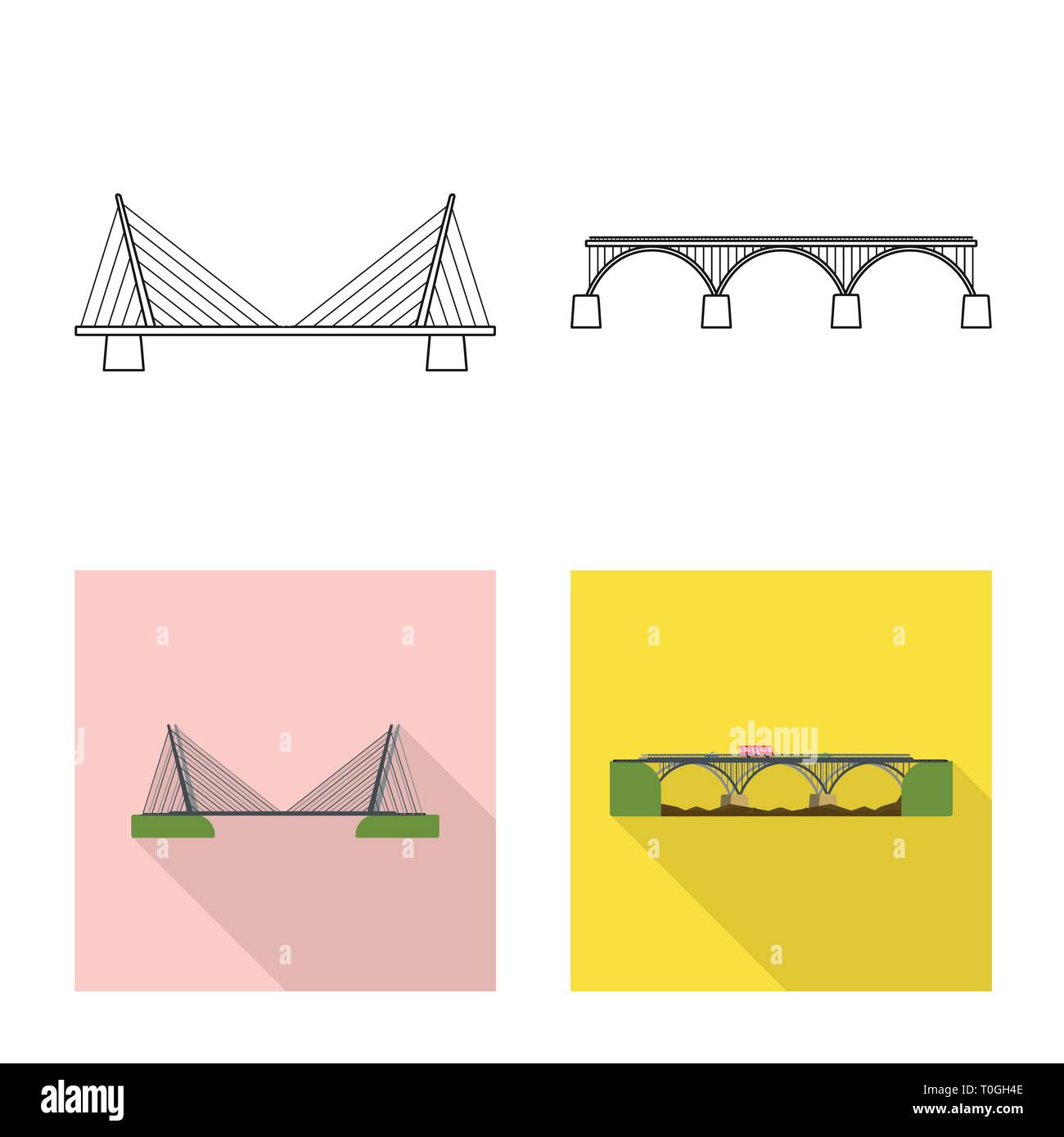 Vector illustration of connection and design symbol. Collection of ...