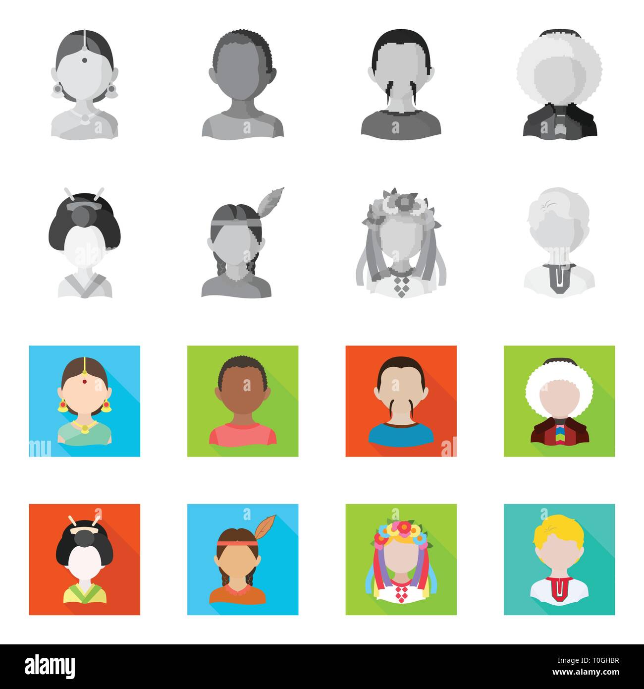 Vector illustration of imitator and resident logo. Set of imitator and ...