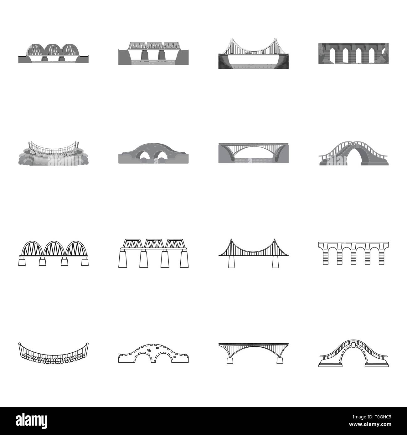 Isolated Object Of Connection And Design Logo Collection Of Connection And Side Stock Vector