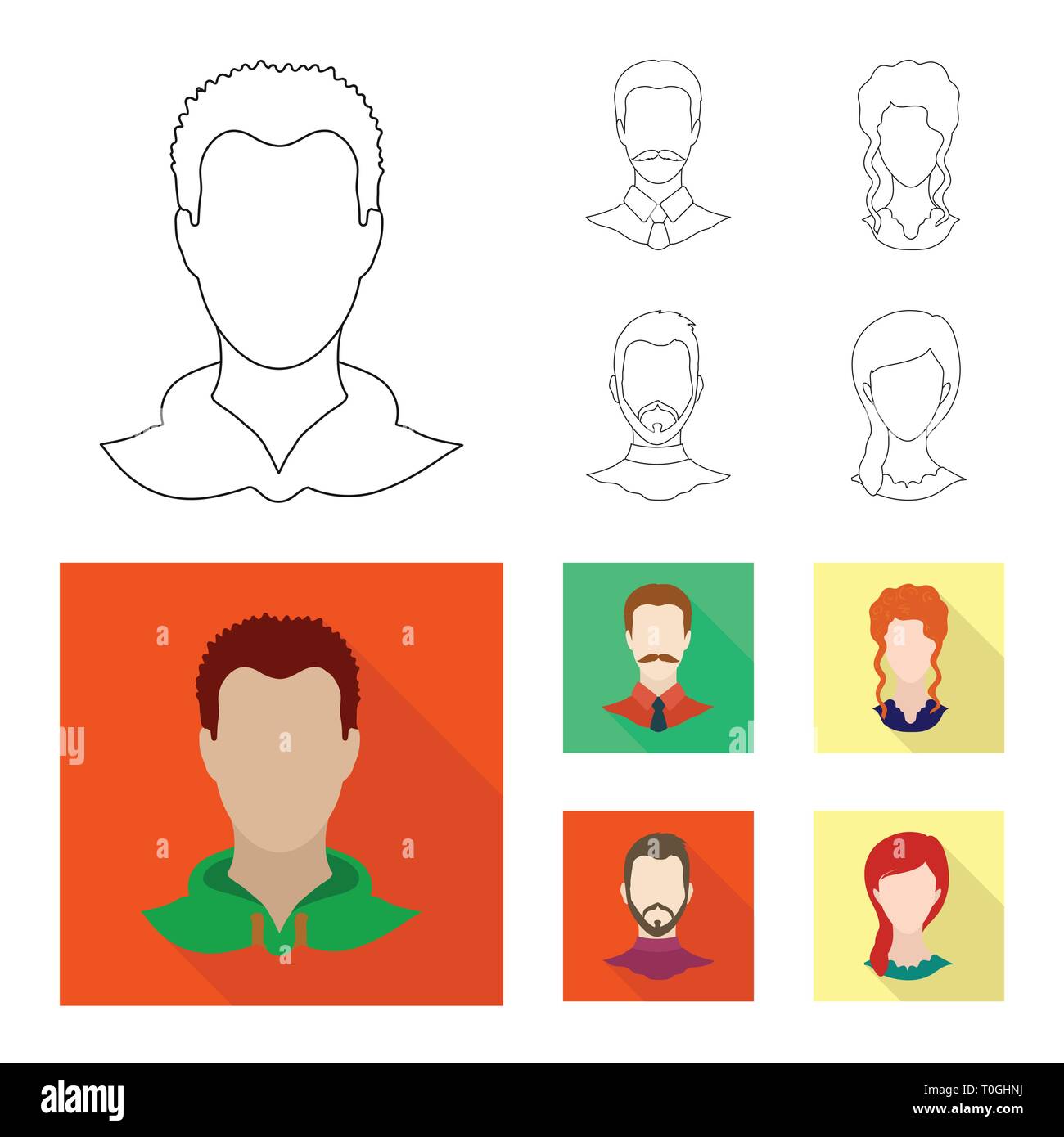 Vector illustration of professional and photo sign. Collection of ...