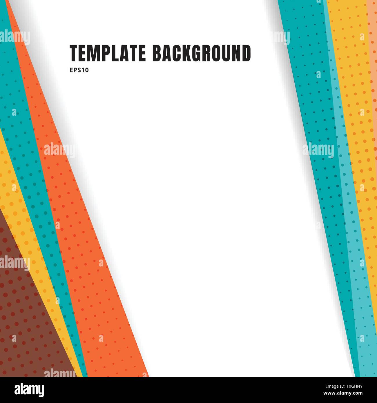 Abstract template header and footers colorful geometric triangles ...
