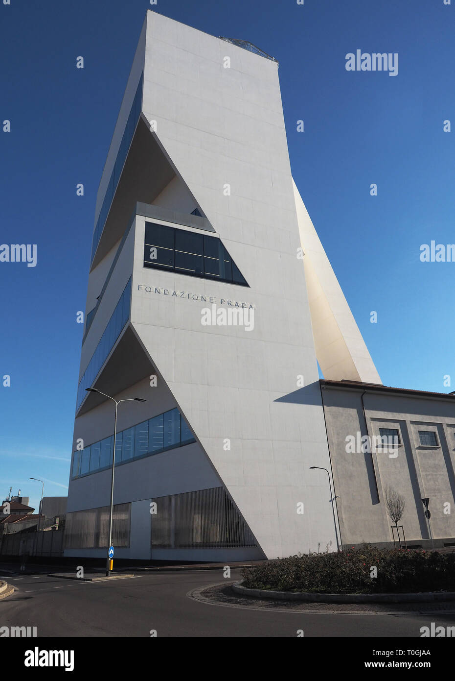 ITALY, LOMBARDY, MILAN, FONDAZIONE PRADA MUSEUM DESIGNED BY REM ...